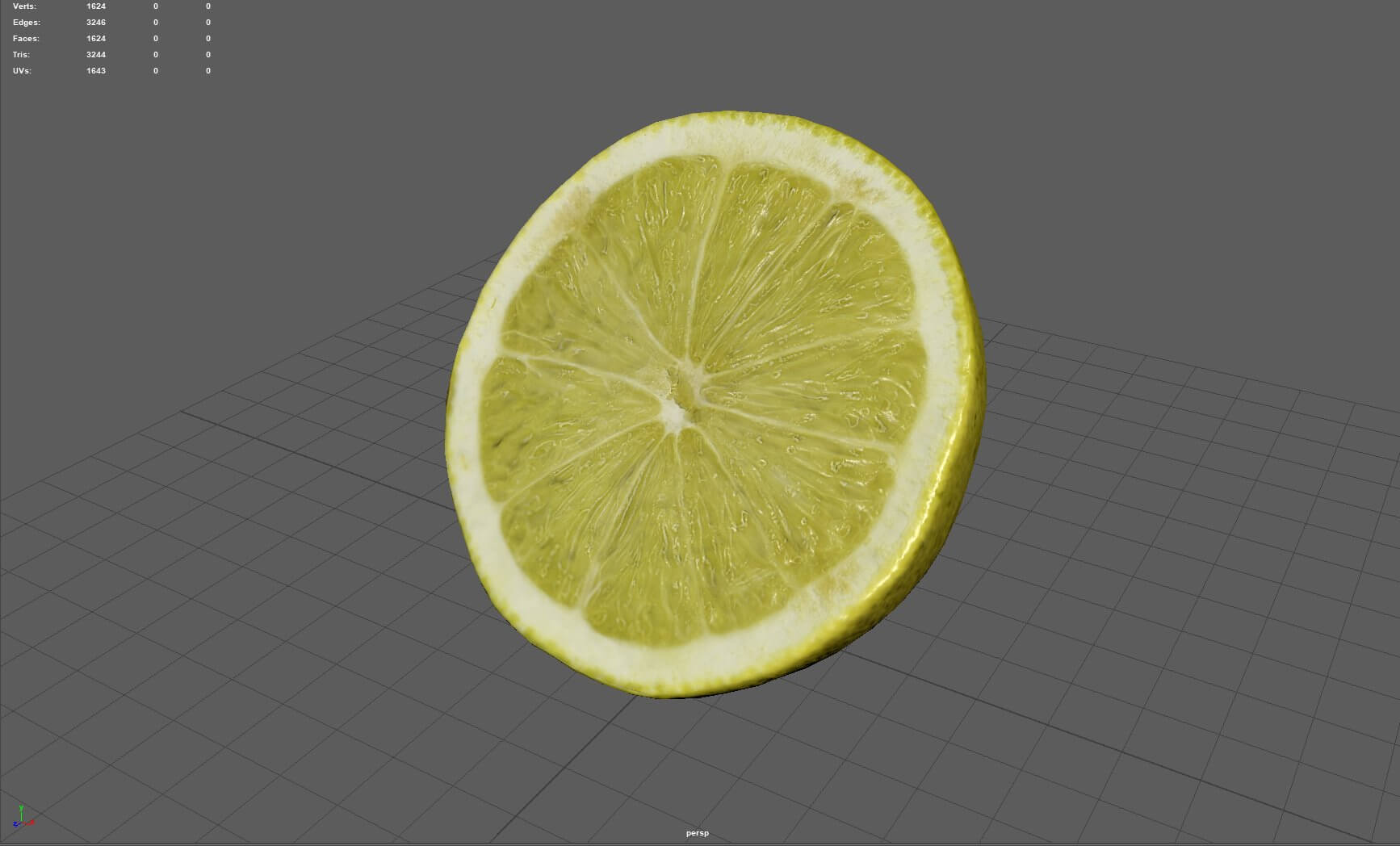 Lemon Half - 3D Model by sanchiesp