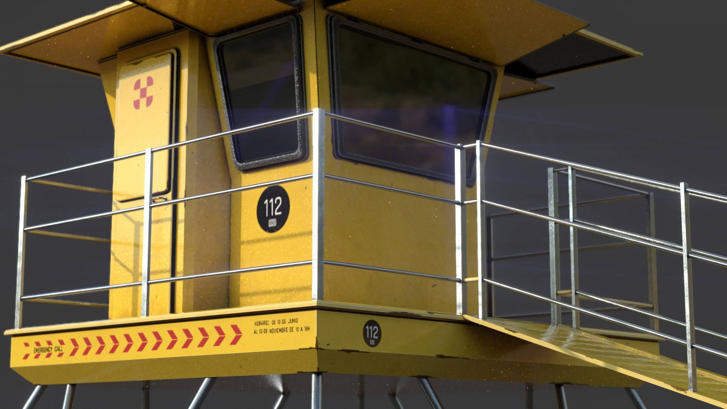 Lifeguard Tower - 3D Model by sanchiesp