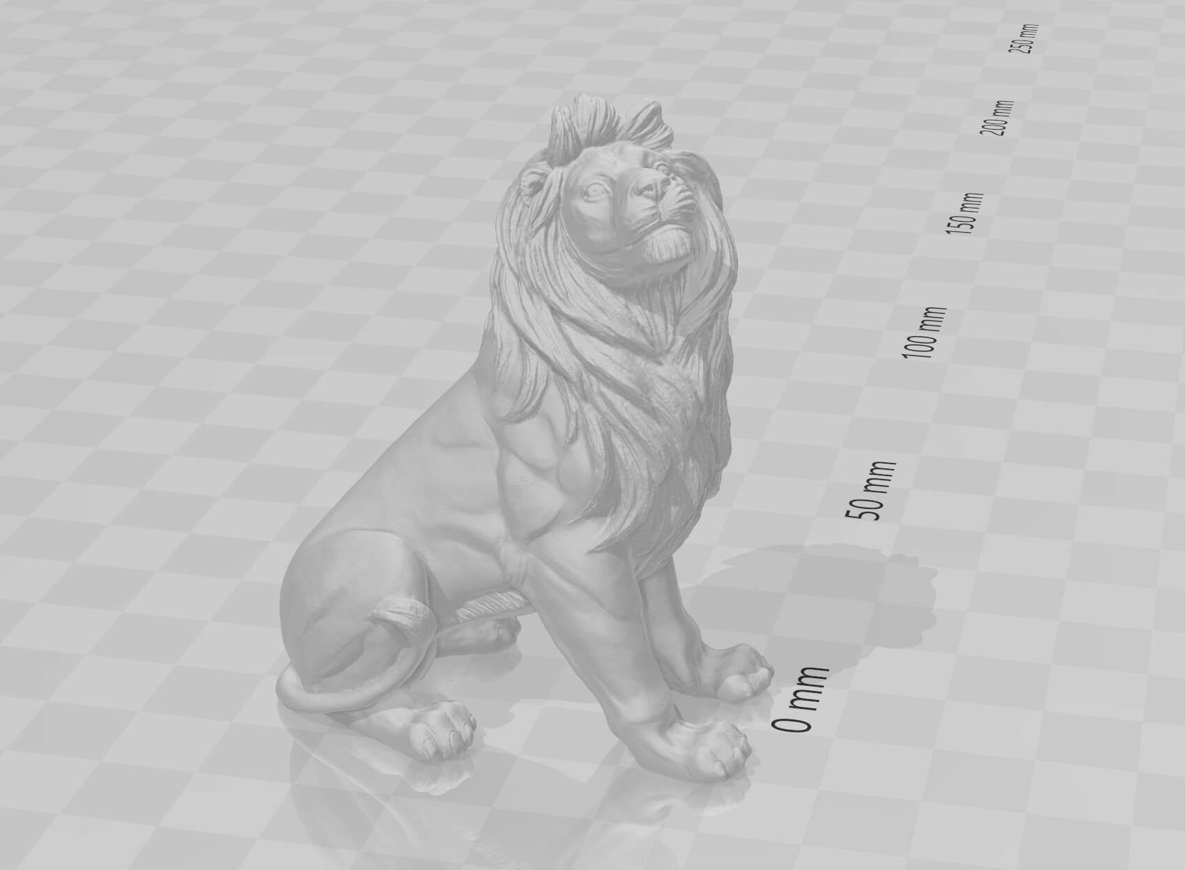 Lion Statue for 3D Print by sanchiesp