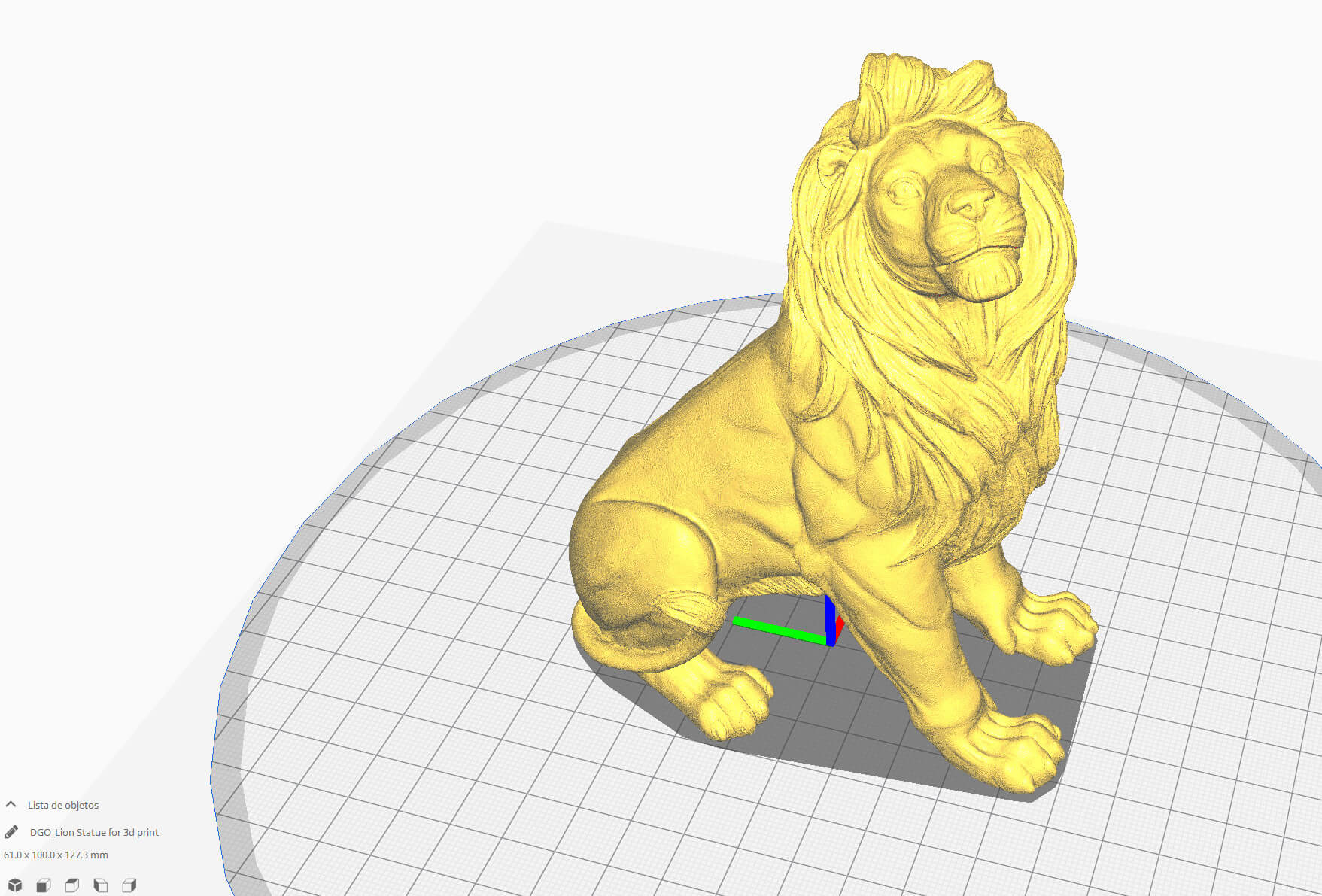 Lion Statue for 3D Print by sanchiesp