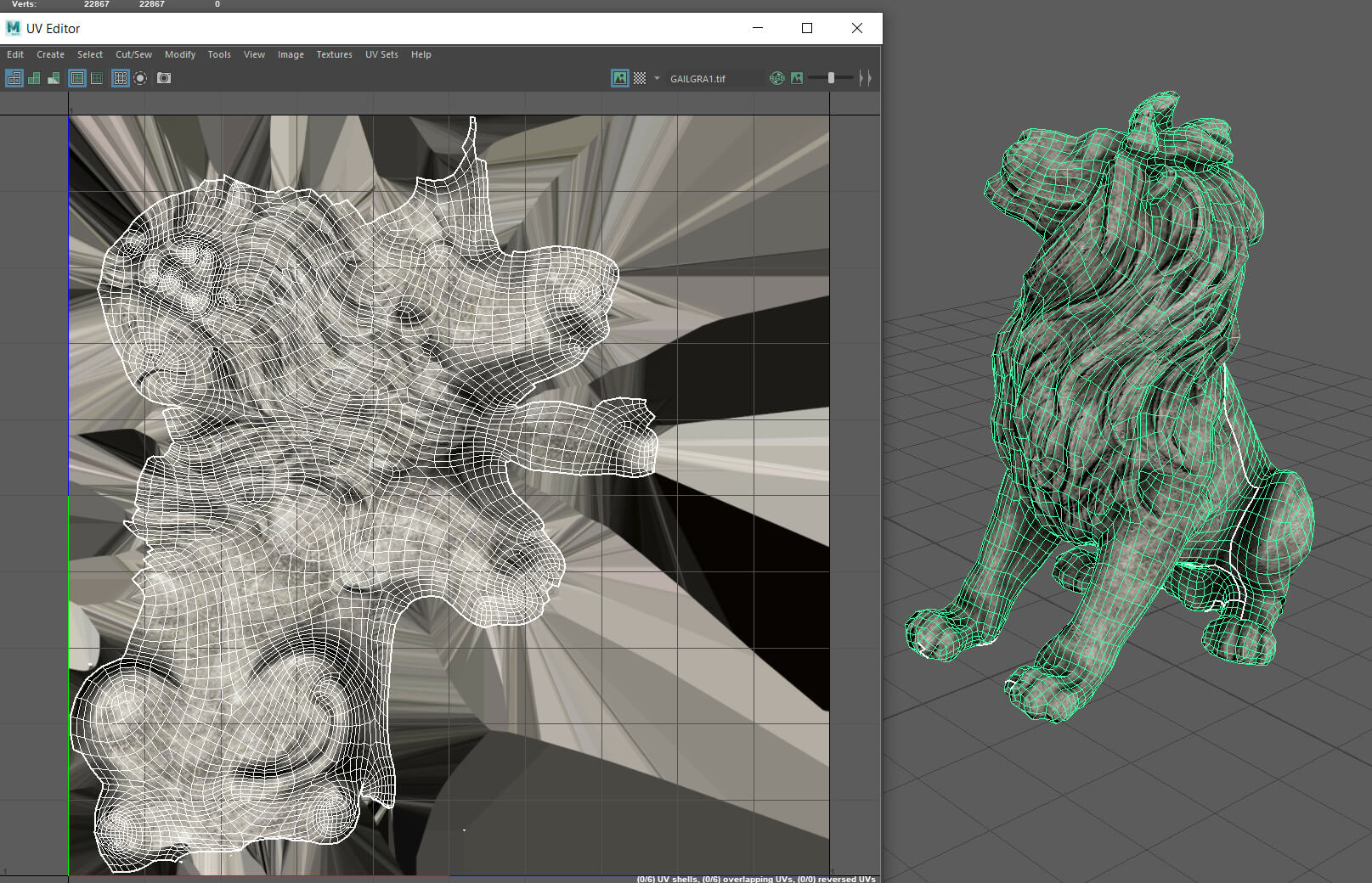 Concrete Lion Statue - 3D Model by sanchiesp