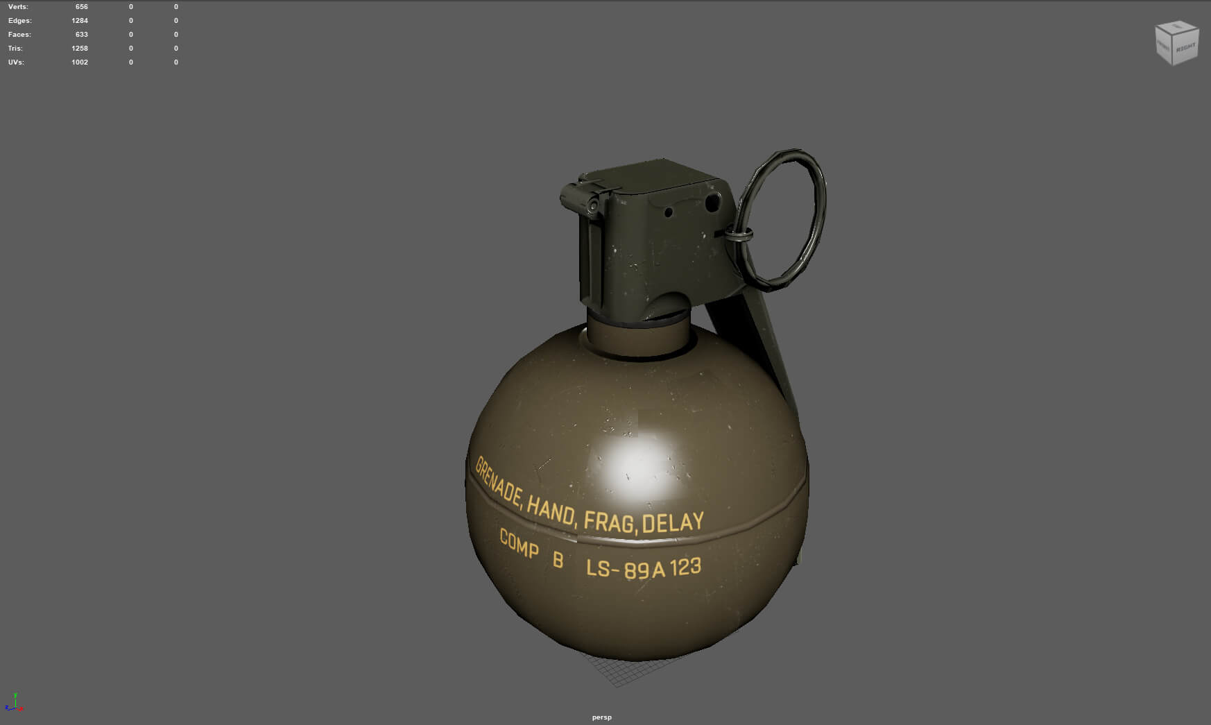 M67 Frag Grenade - 3D Model by sanchiesp