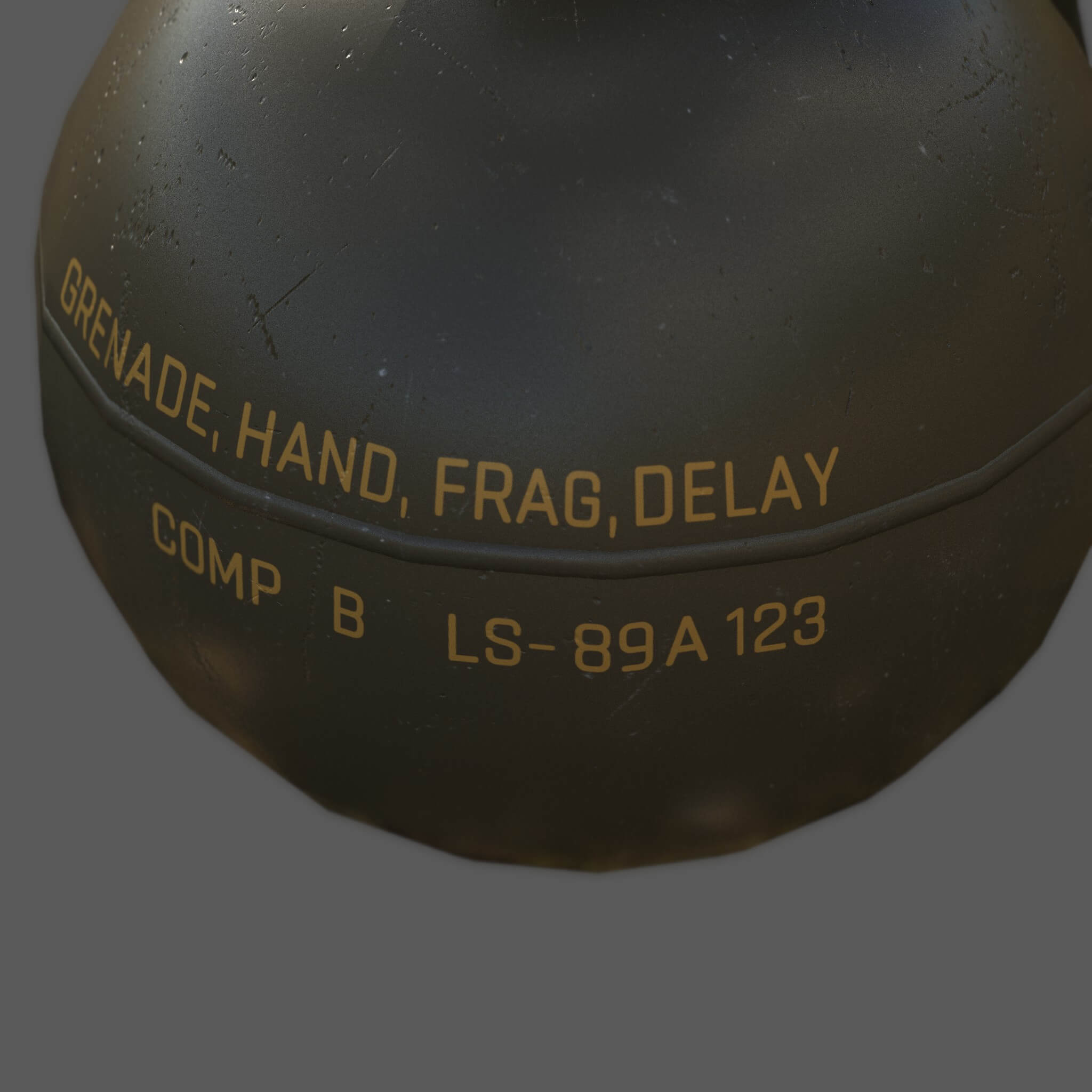M67 Frag Grenade - 3D Model by sanchiesp