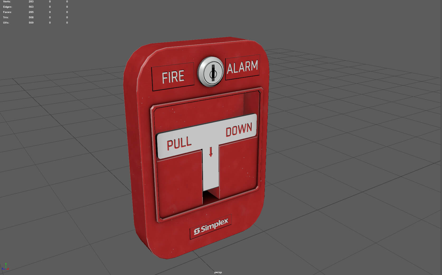 Manual Fire Alarm Activation - 3D Model by sanchiesp