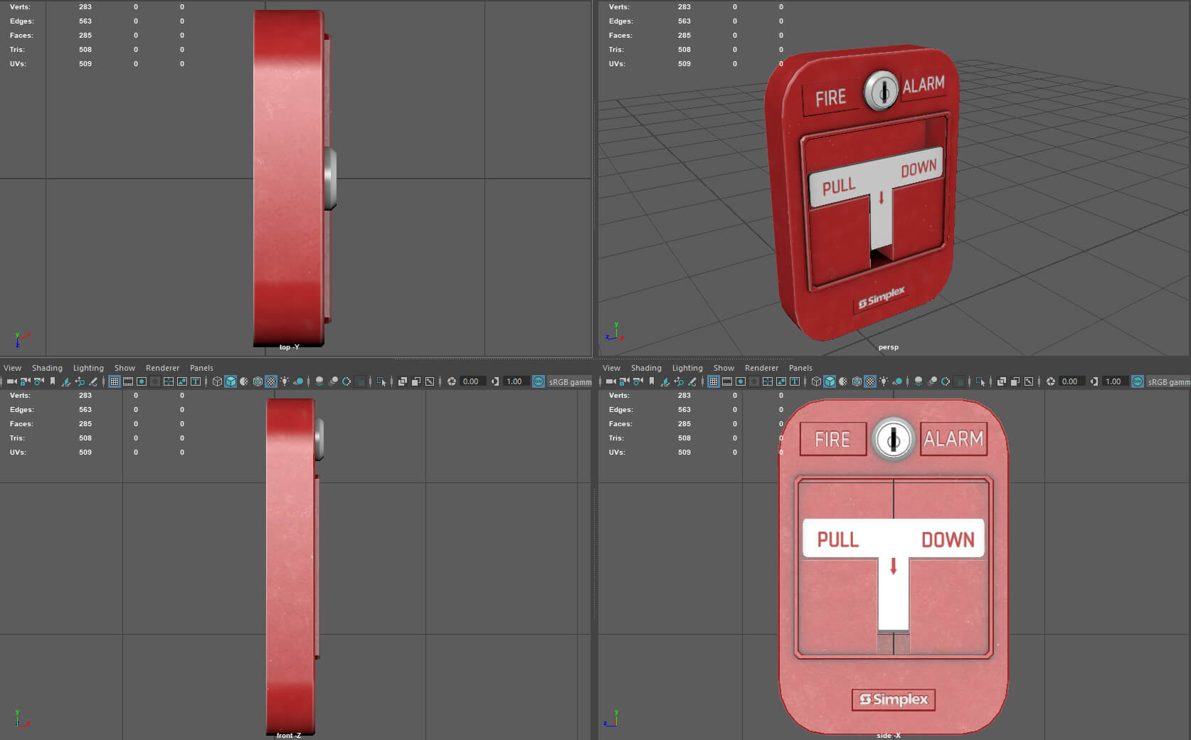 Manual Fire Alarm Activation - 3D Model by sanchiesp