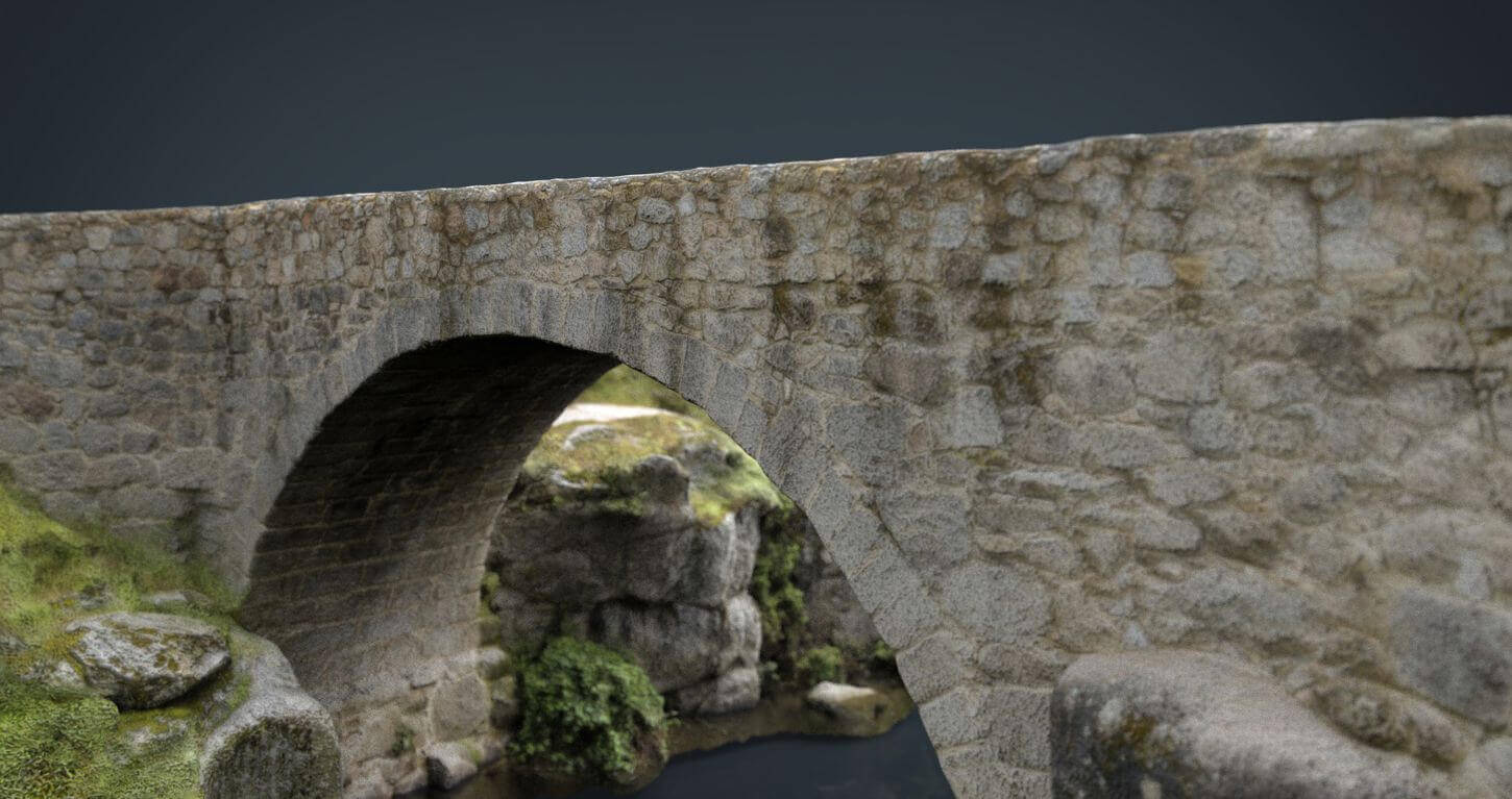 Medieval Stone Bridge - 3D Model by sanchiesp