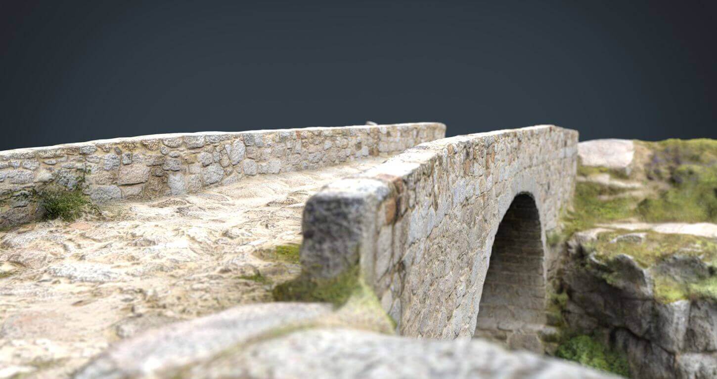 Medieval Stone Bridge - 3D Model by sanchiesp