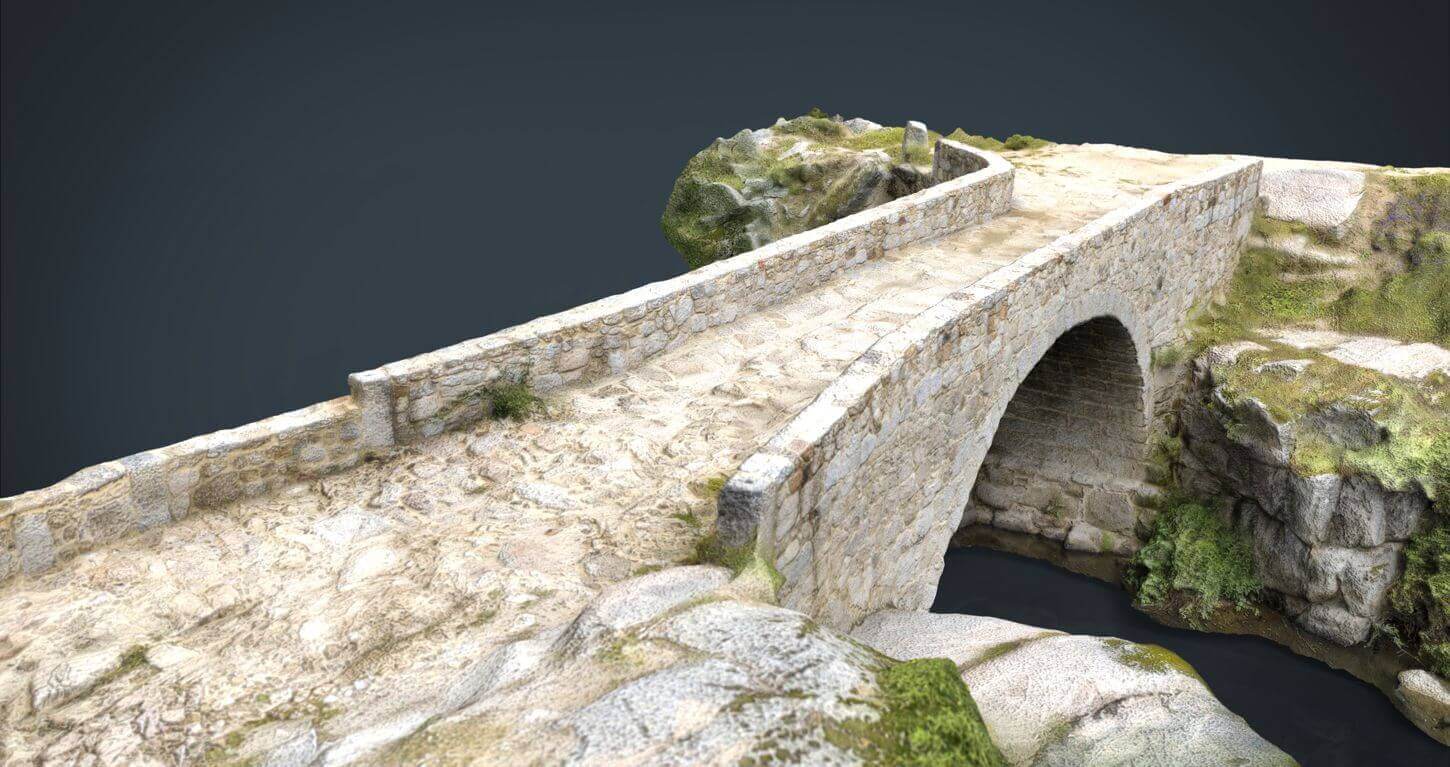 Medieval Stone Bridge - 3D Model by sanchiesp