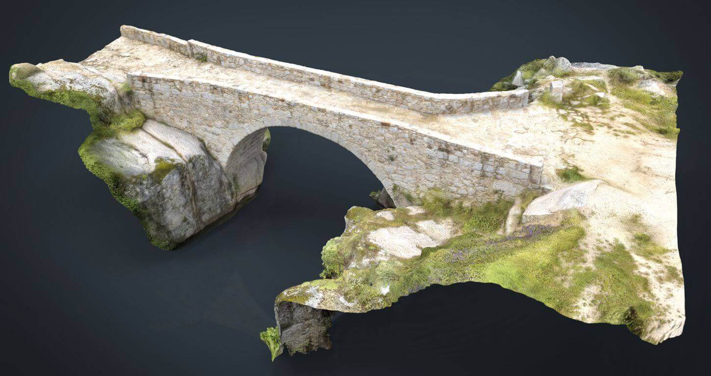 Medieval Stone Bridge - 3D Model by sanchiesp