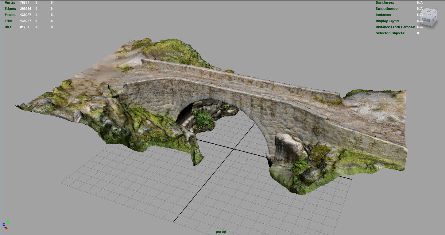 Medieval Stone Bridge - 3D Model by sanchiesp