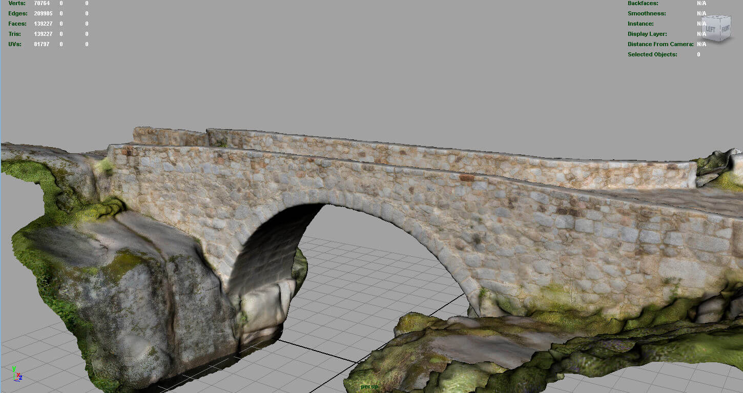 Medieval Stone Bridge - 3D Model by sanchiesp