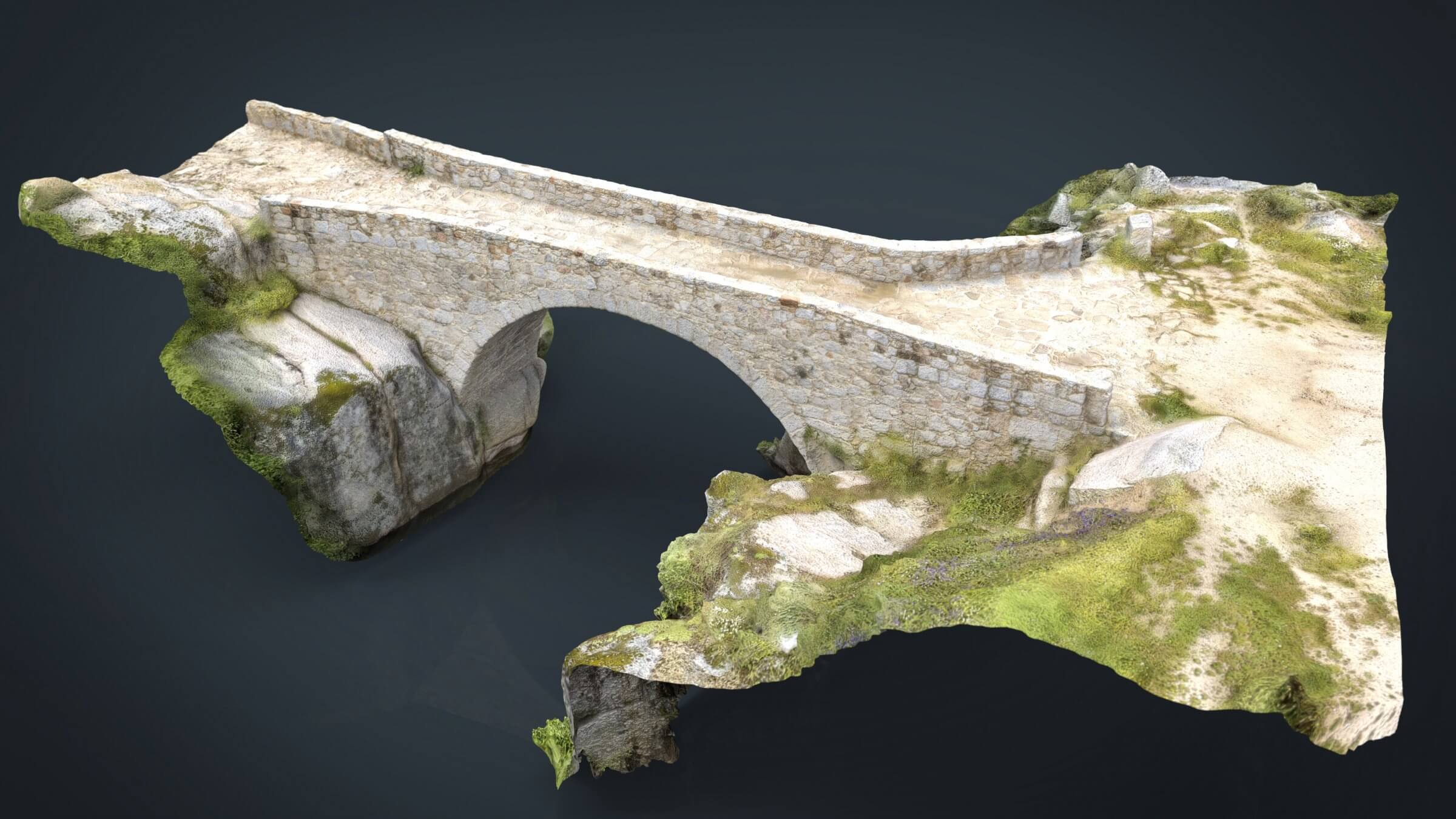 Medieval Bridge - 3D Model by sanchiesp