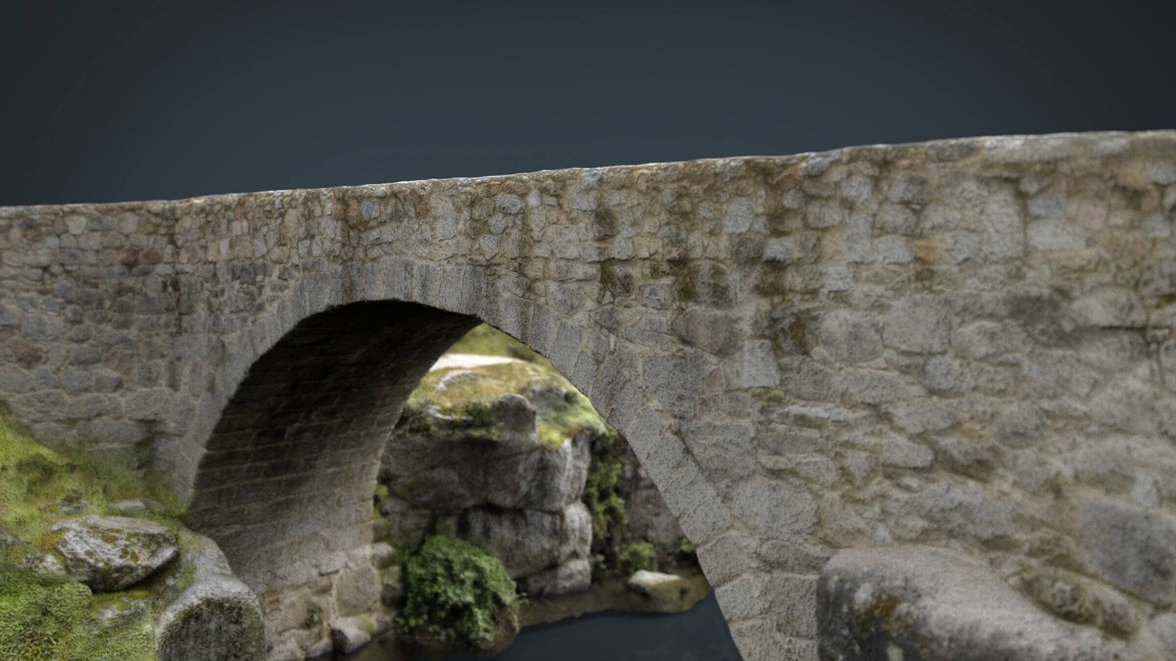 Medieval Bridge - 3D Model by sanchiesp