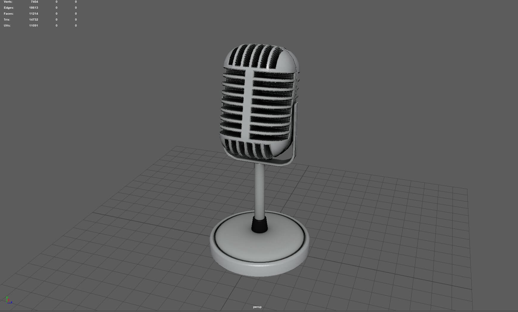 Microphone - 3D Model by sanchiesp