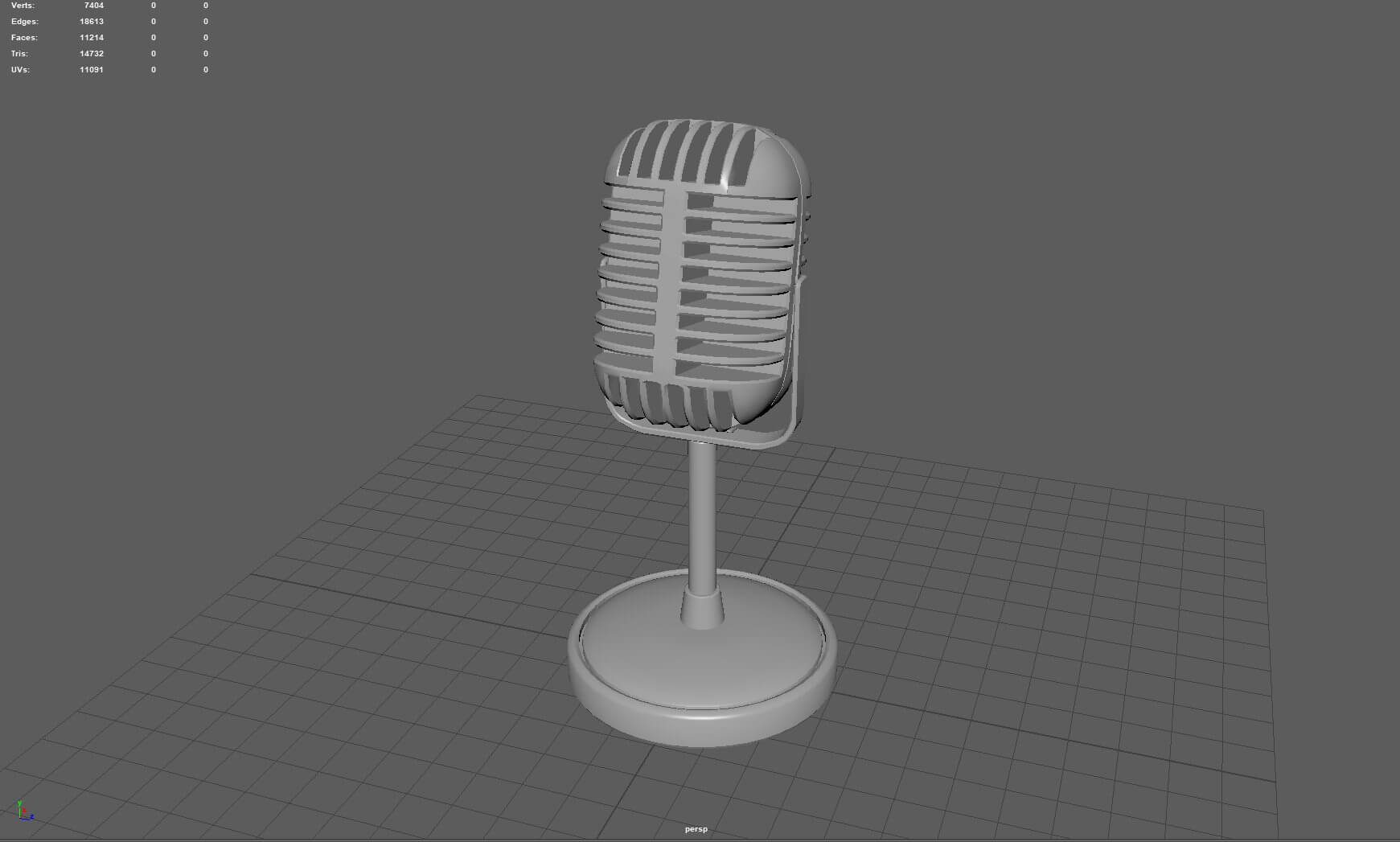 Microphone - 3D Model by sanchiesp