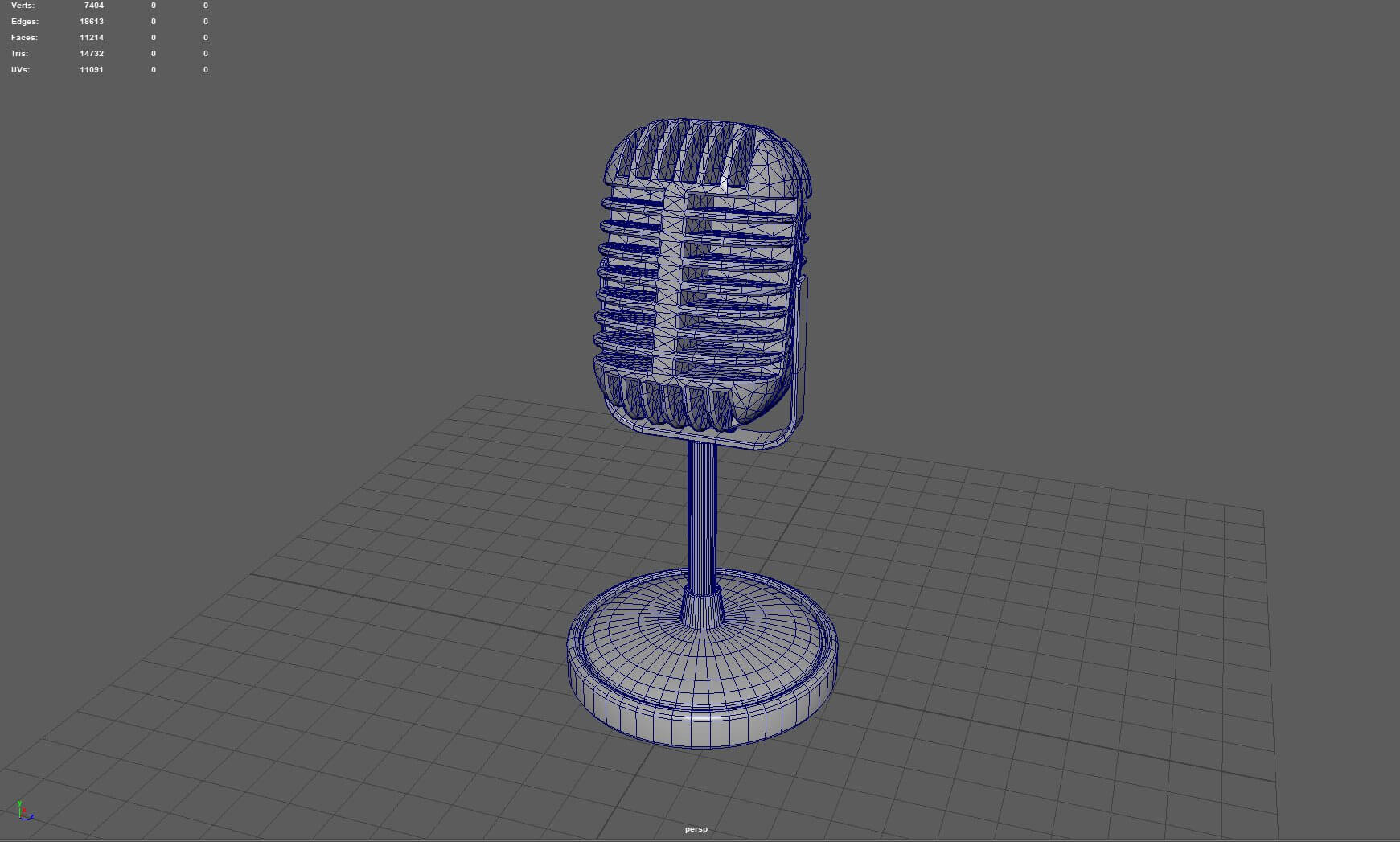 Microphone - 3D Model by sanchiesp