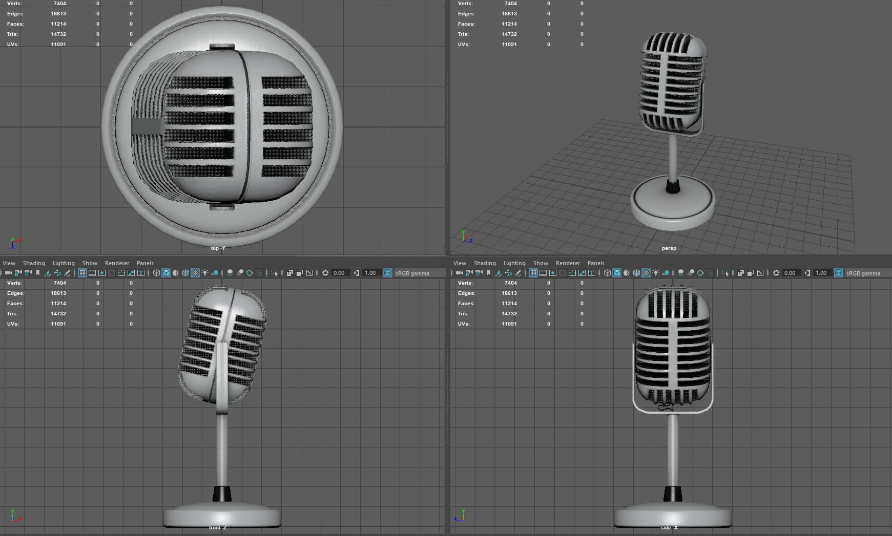 Microphone - 3D Model by sanchiesp
