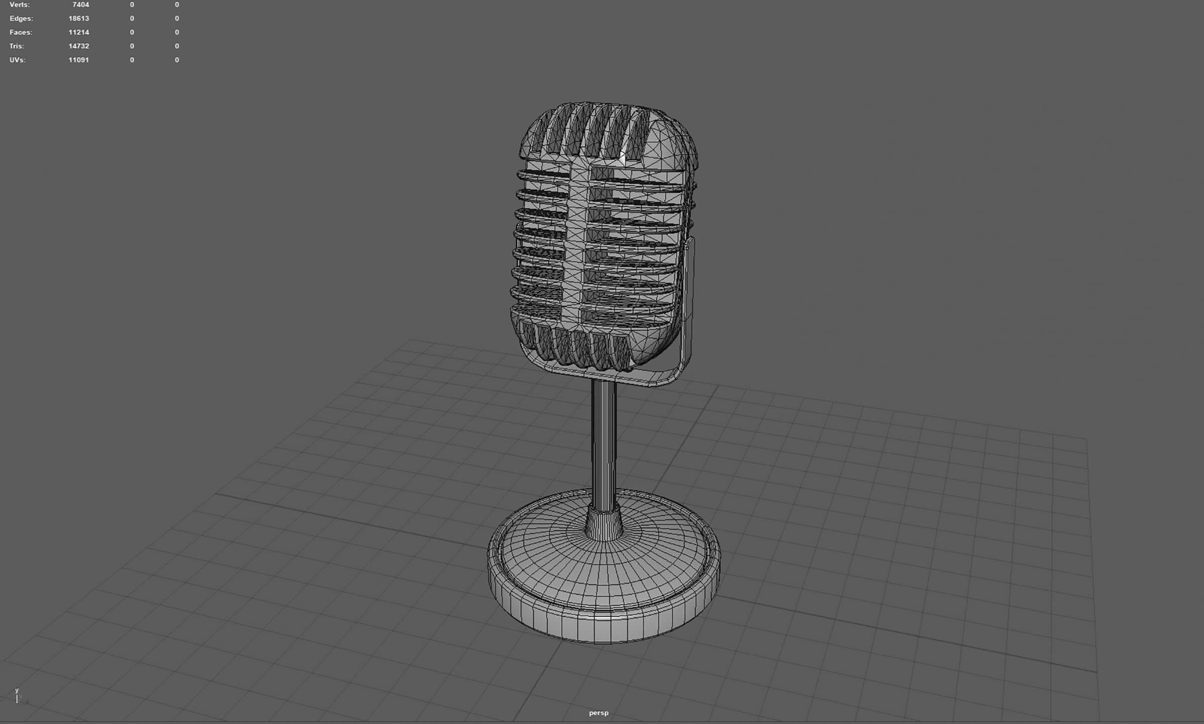 Microphone - 3D Model by sanchiesp