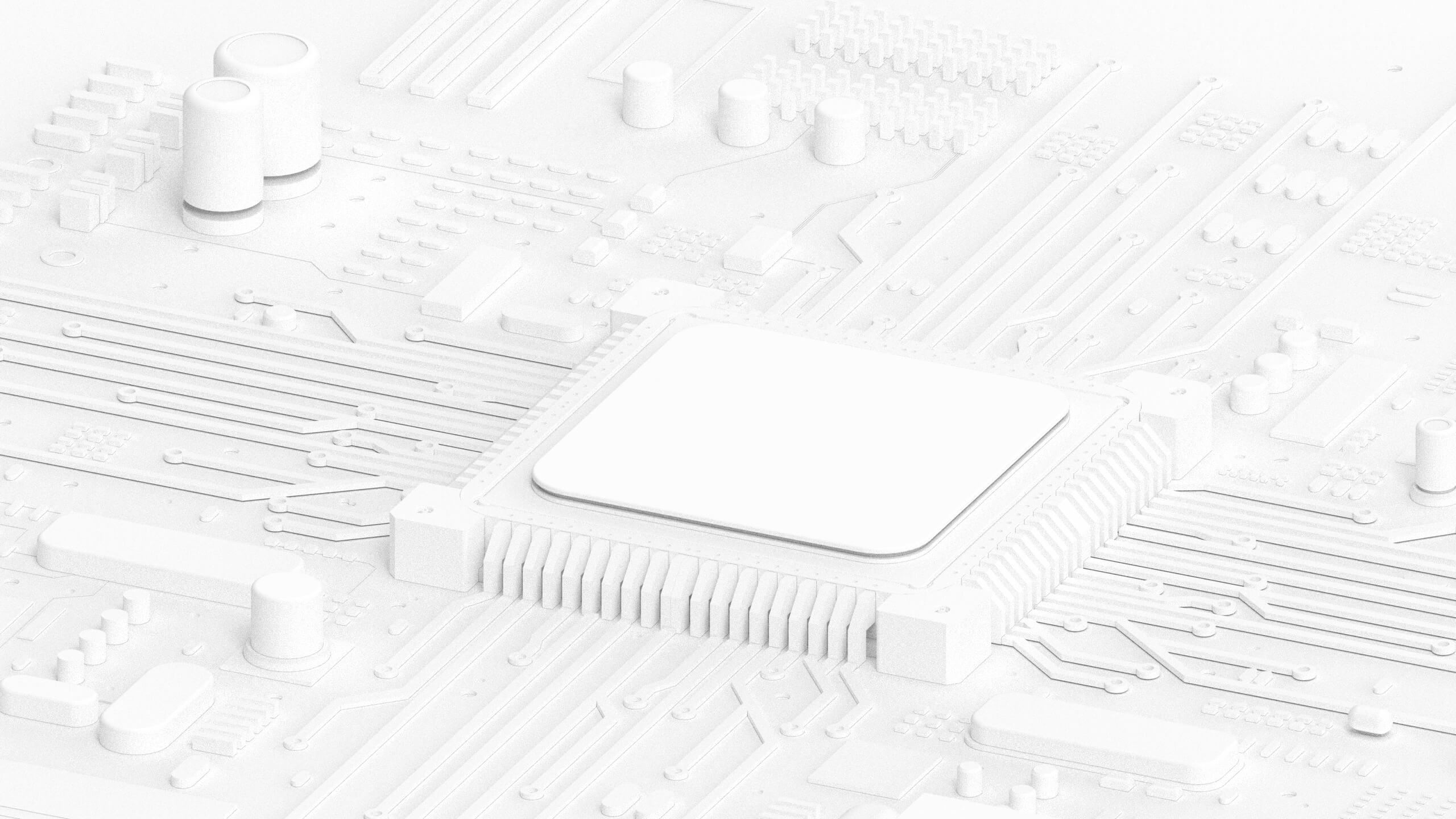 Microprocessor - 3D Model by sanchiesp