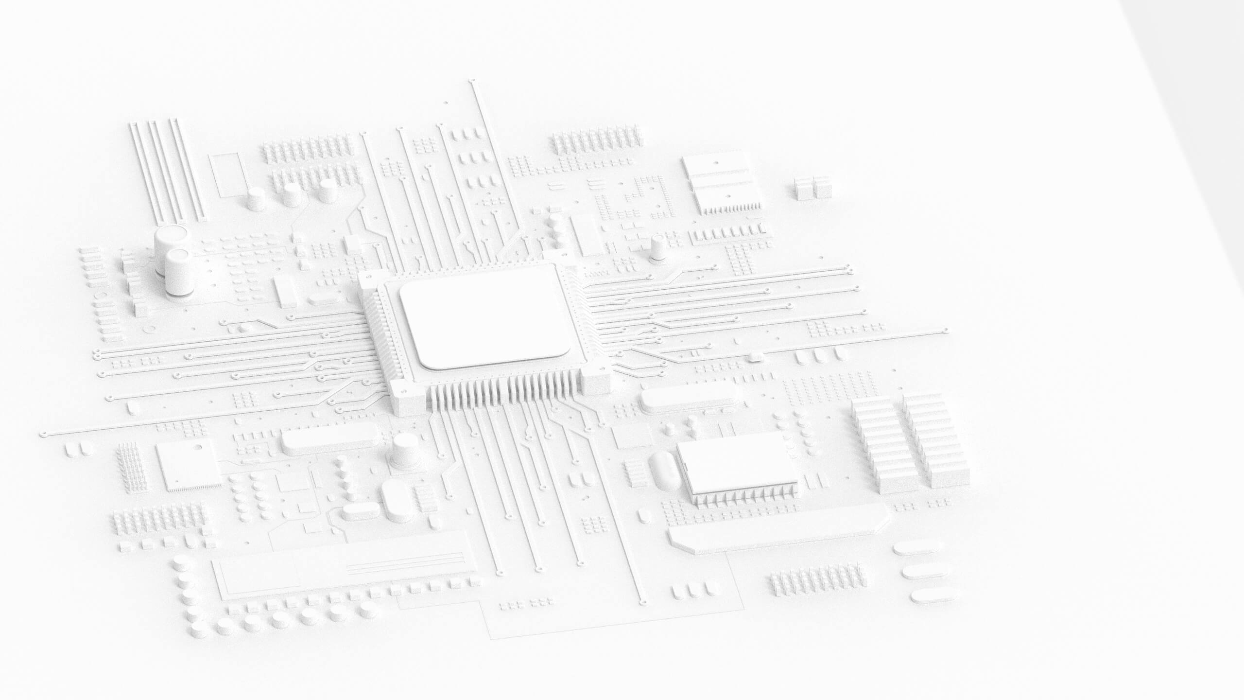 Microprocessor - 3D Model by sanchiesp