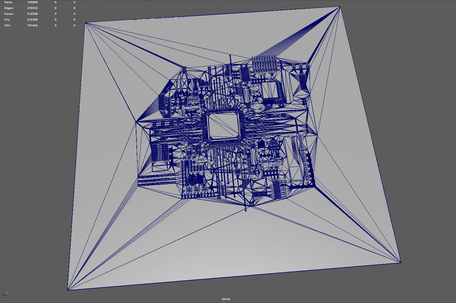 Microprocessor - 3D Model by sanchiesp