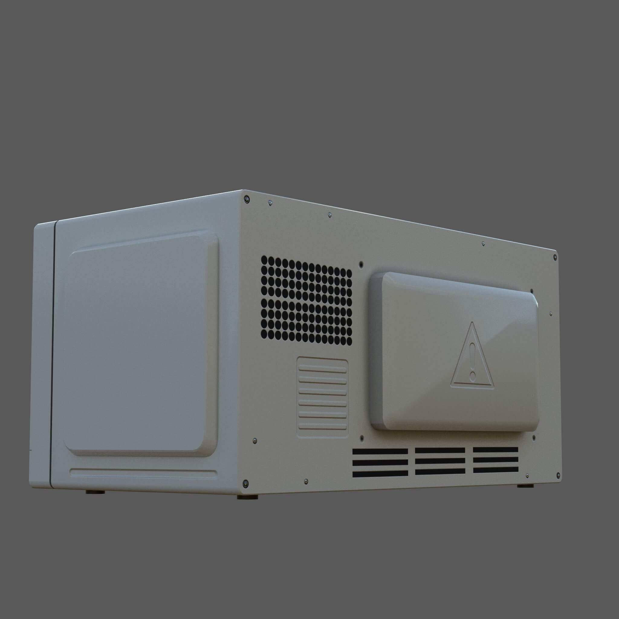 Microwave White - 3D Model by sanchiesp