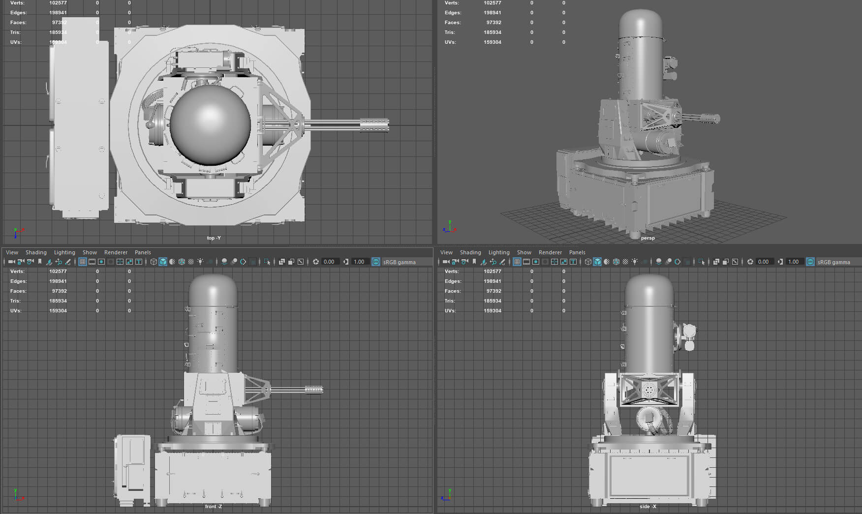 MK-15 Phalanx 3D Model by sanchiesp