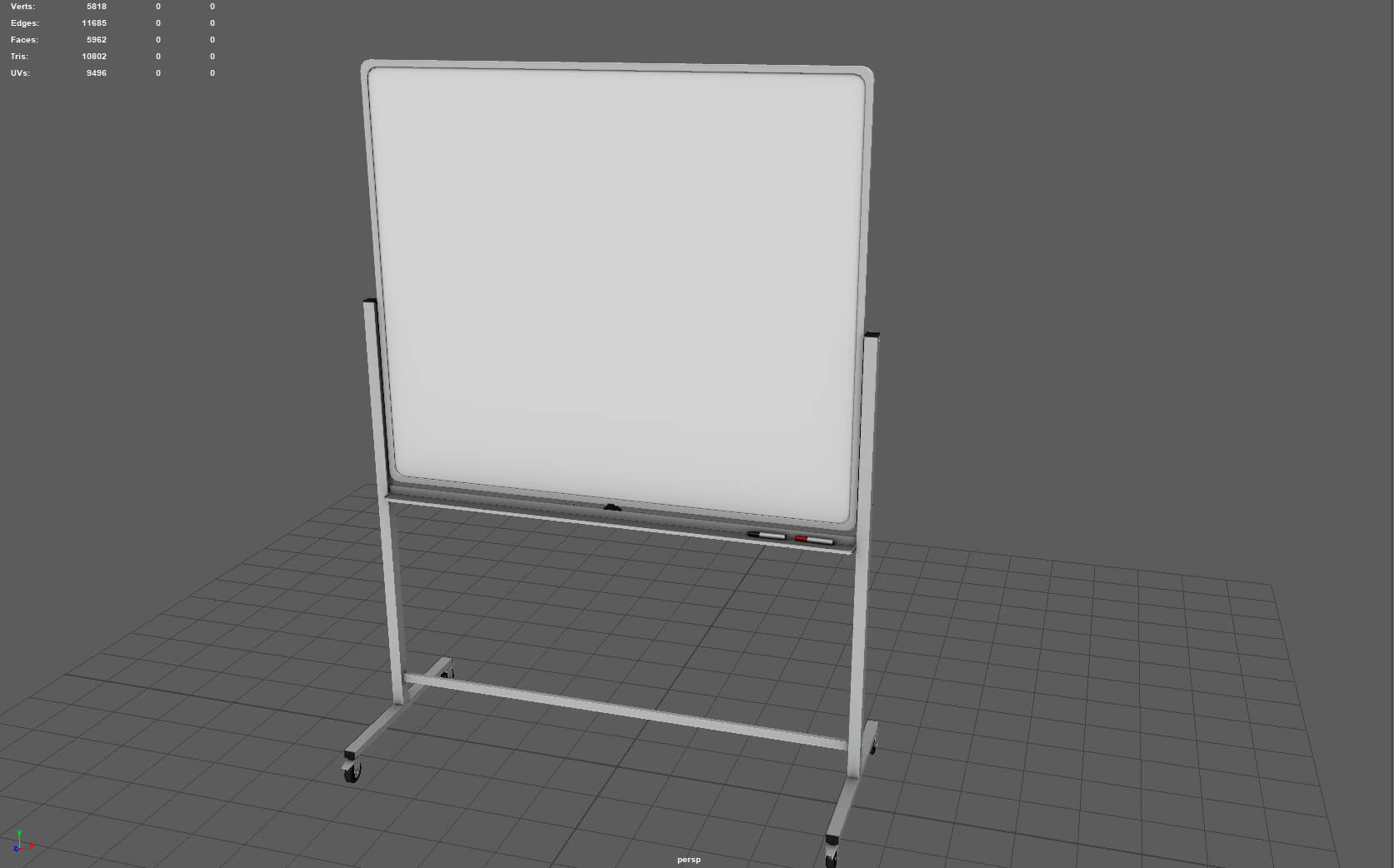 Mobile Whiteboard - 3D Model by sanchiesp