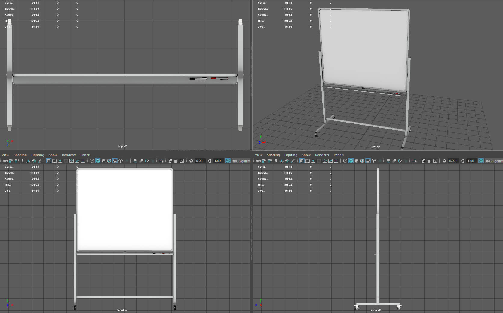 Mobile Whiteboard - 3D Model by sanchiesp