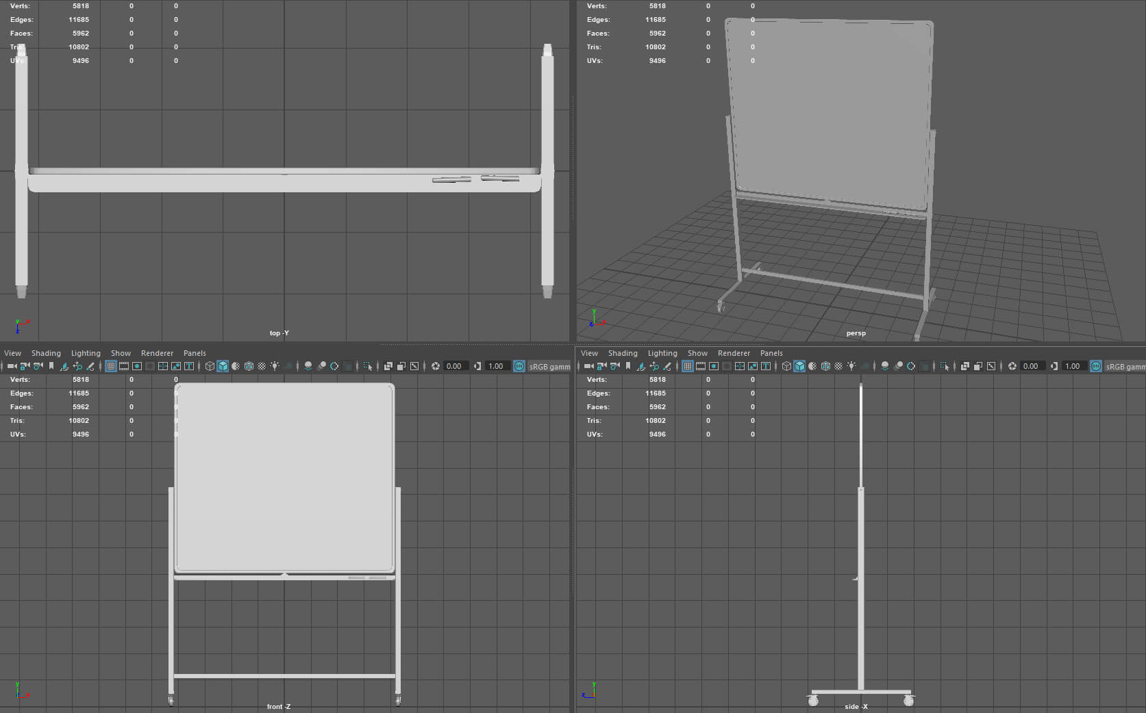 Mobile Whiteboard - 3D Model by sanchiesp
