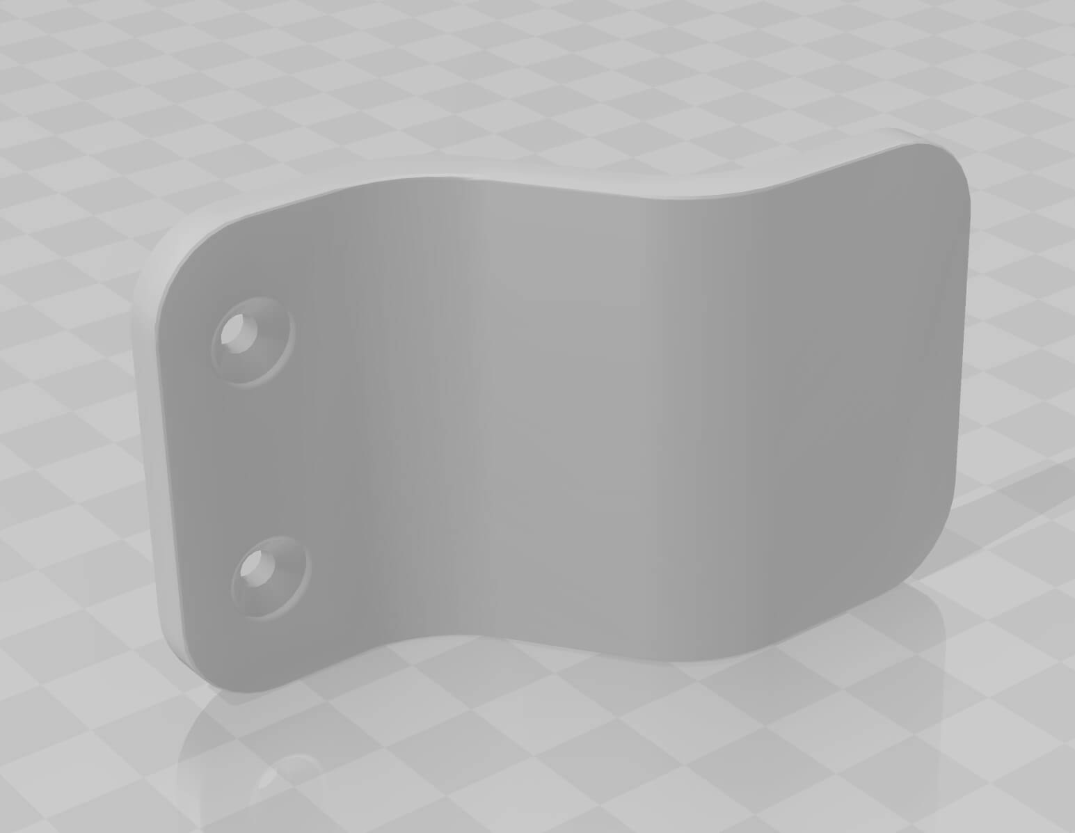 Modern Screwable Wall Hanger - 3D Print Model by sanchiesp