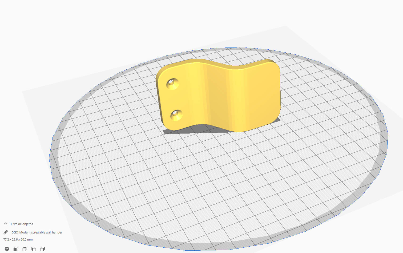 Modern Screwable Wall Hanger - 3D Print Model by sanchiesp