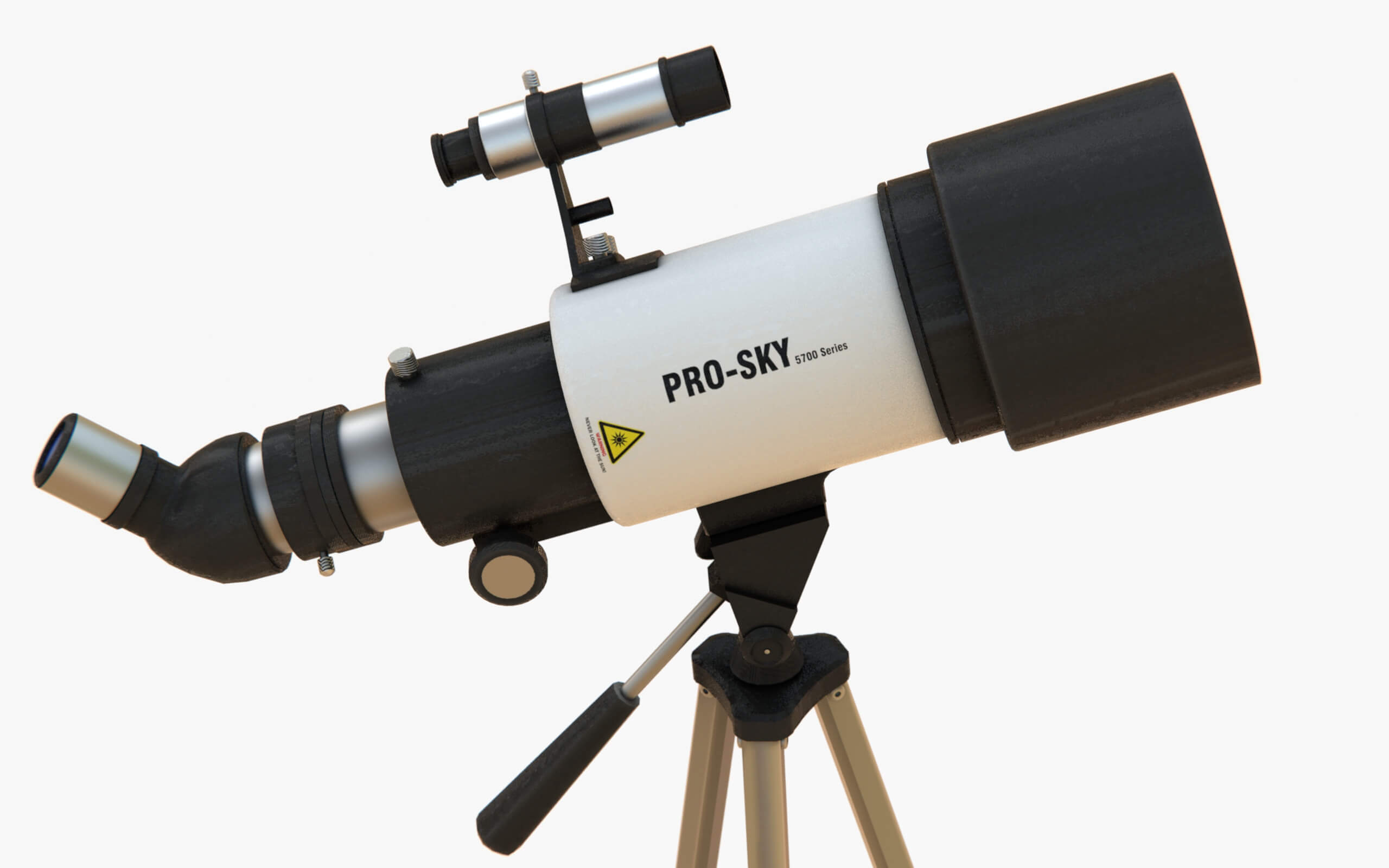 Modern Telescope - 3D Model by sanchiesp