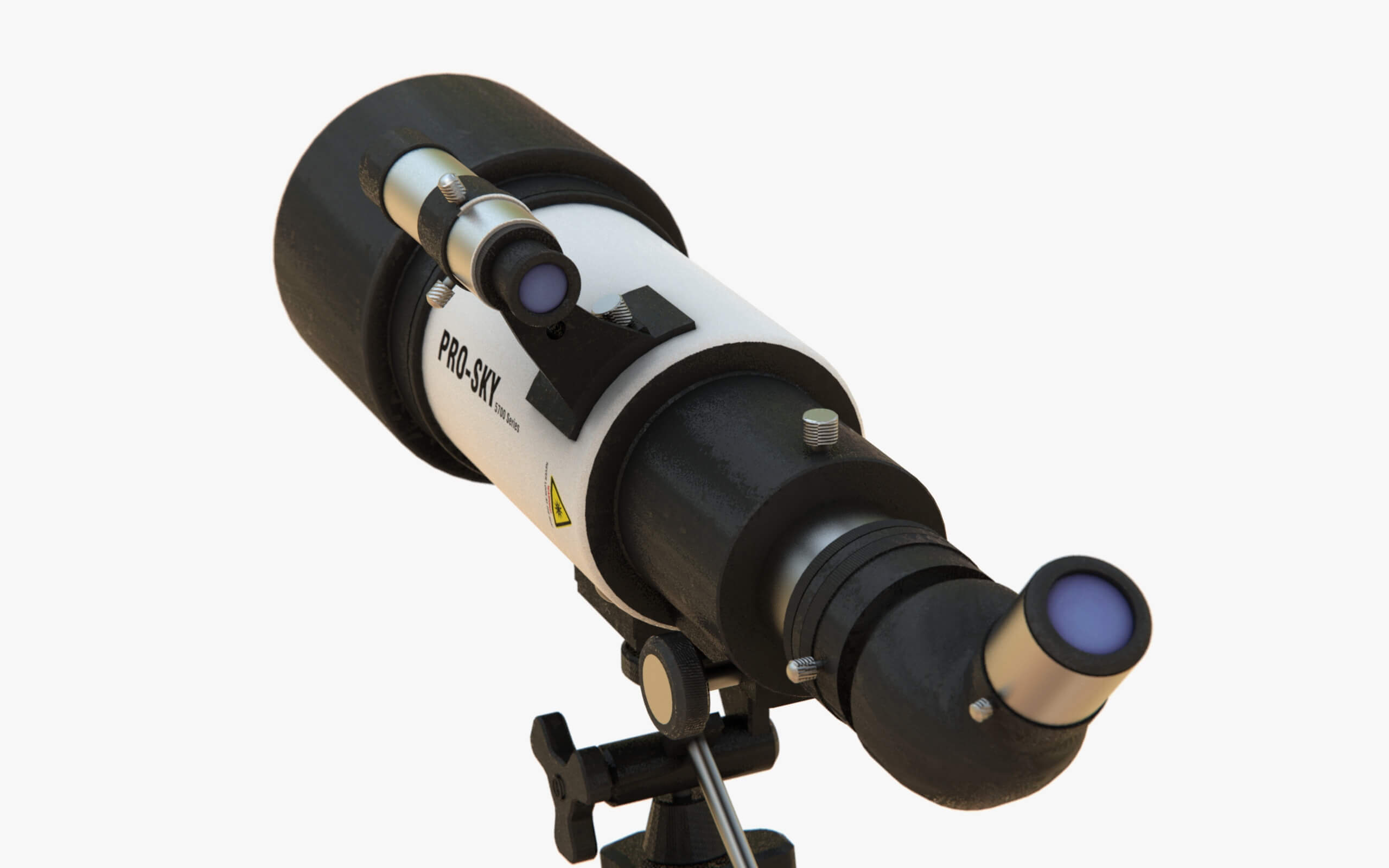 Modern Telescope - 3D Model by sanchiesp