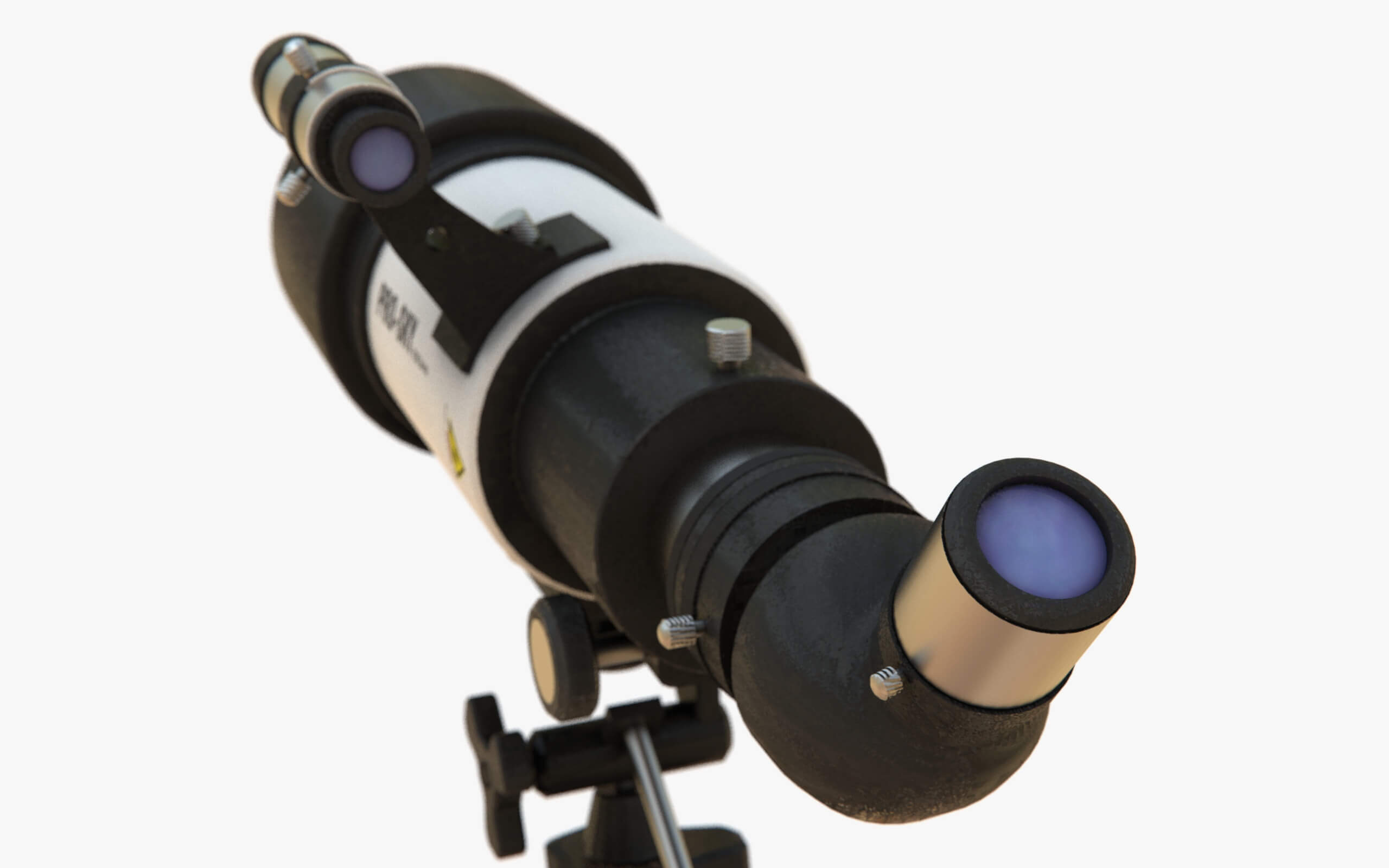 Modern Telescope - 3D Model by sanchiesp