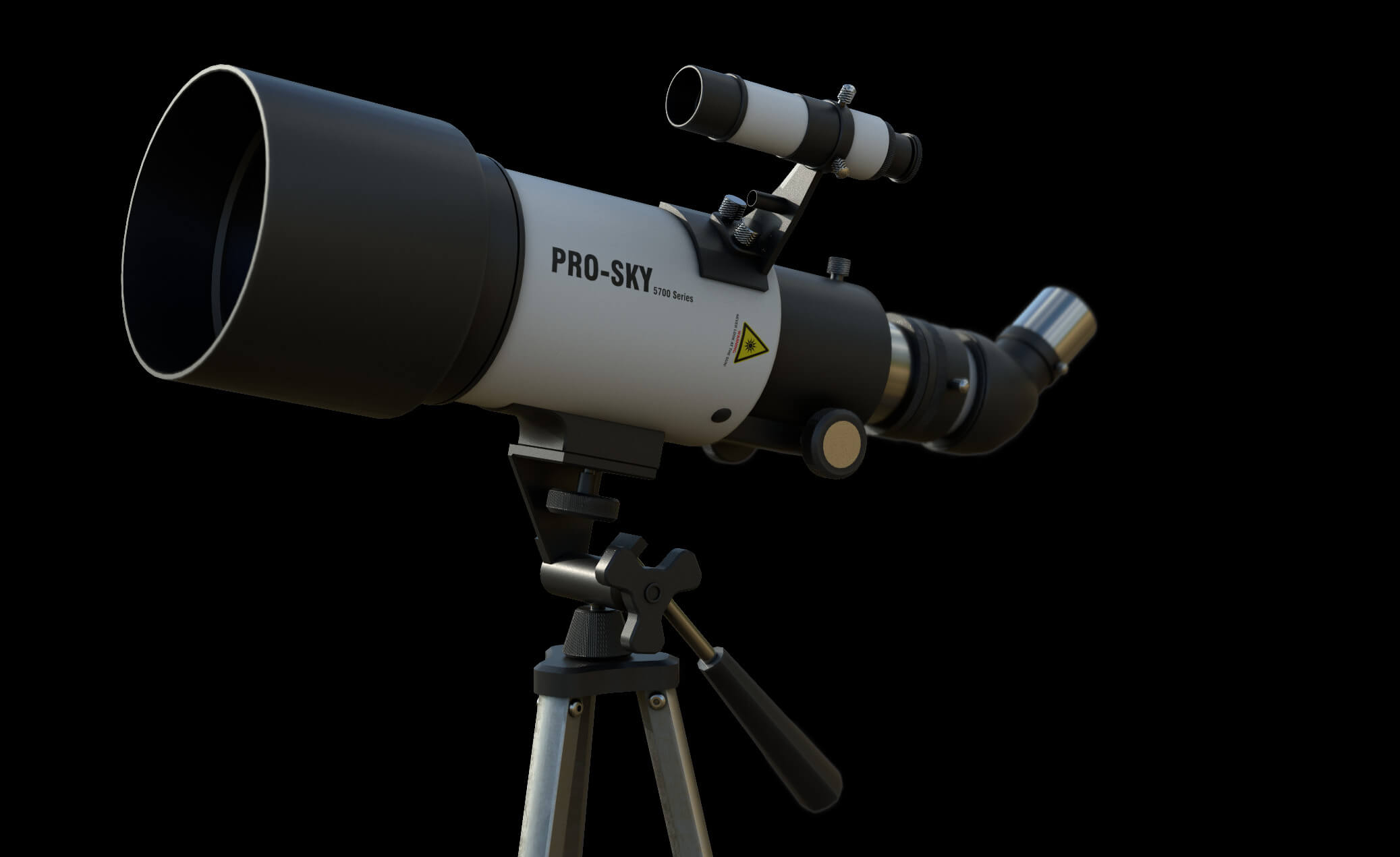 Modern Telescope - 3D Model by sanchiesp