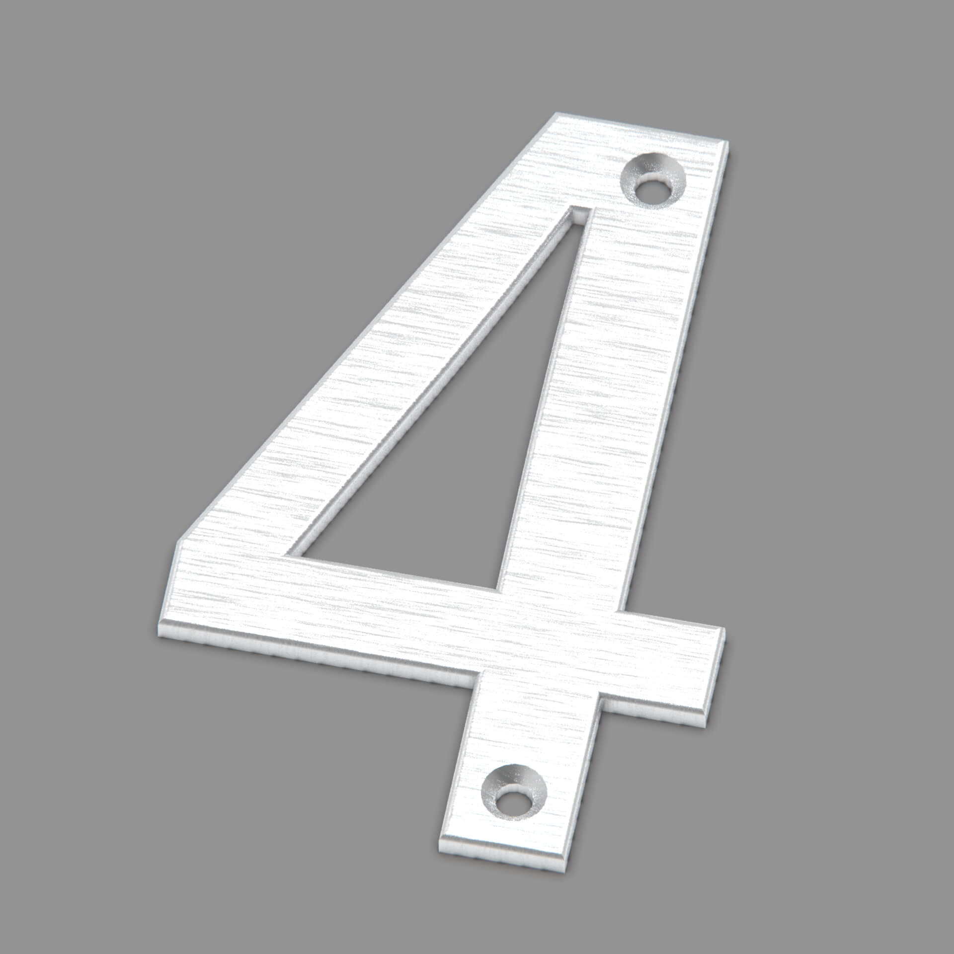 Number 4 Symbol - 3D Print Model by sanchiesp