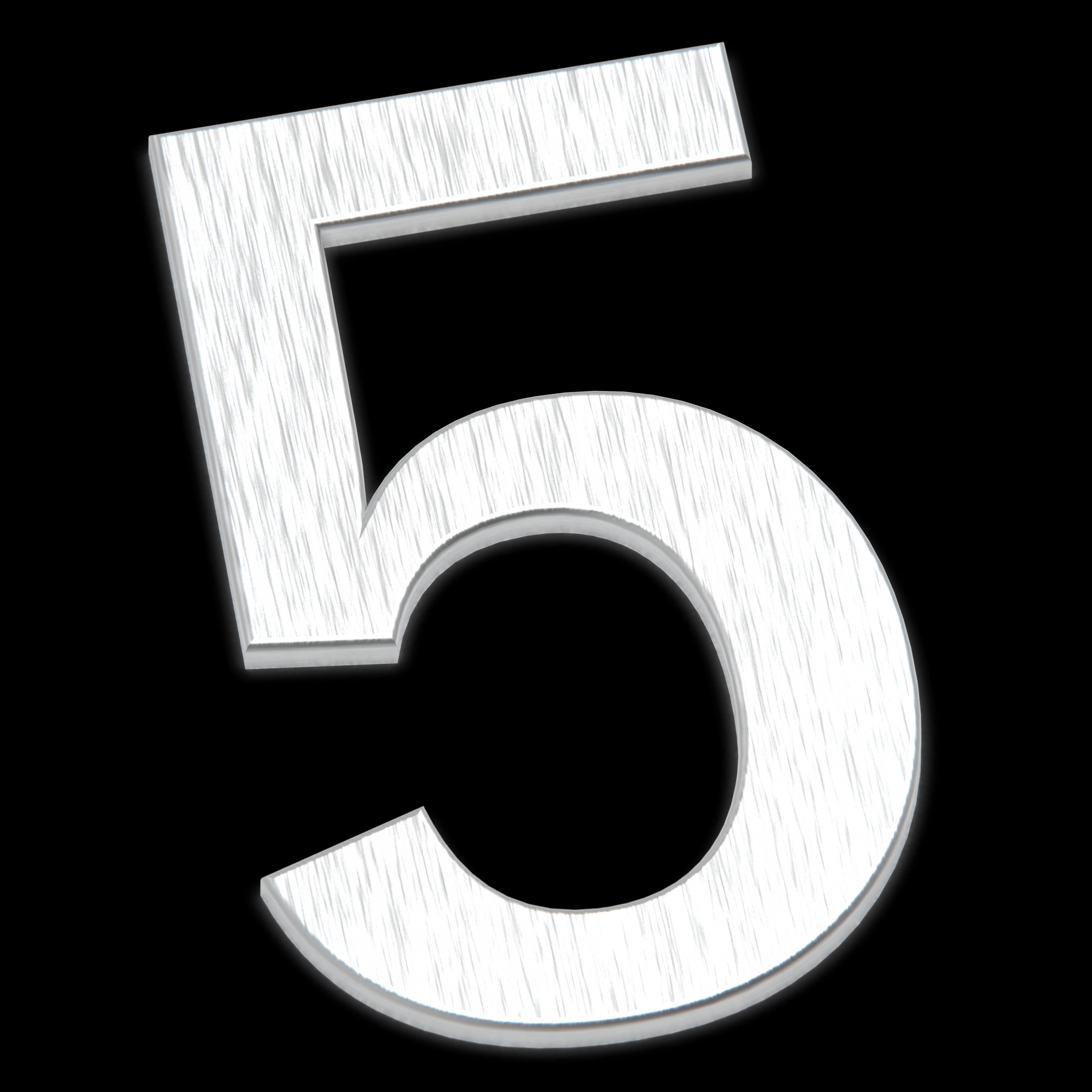 Number Five Symbol - 3D Model by sanchiesp