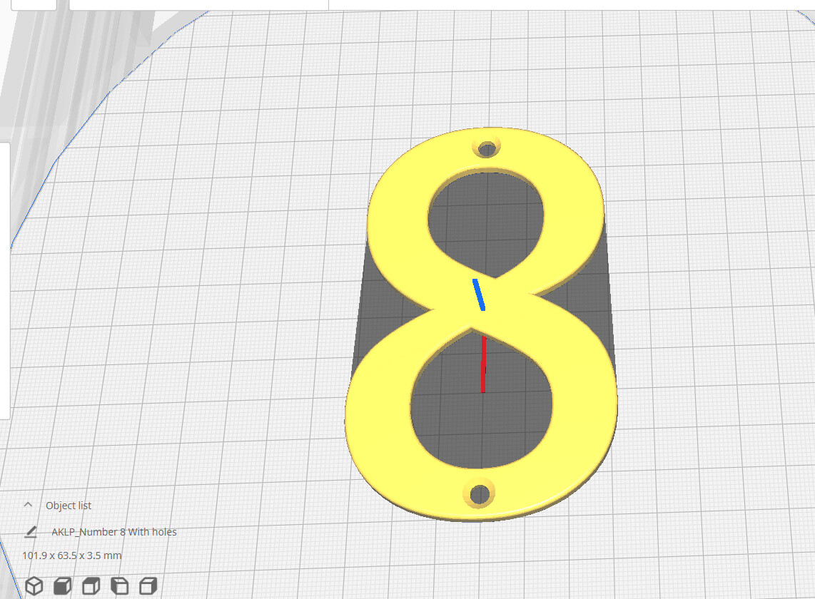 Number 8 Symbol - 3D Print Model by sanchiesp