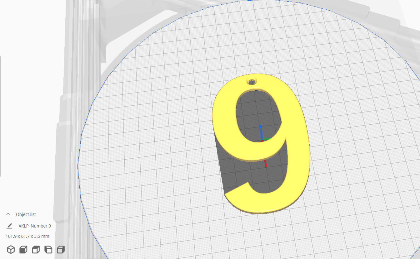 Number 9 Symbol - 3D Model by sanchiesp