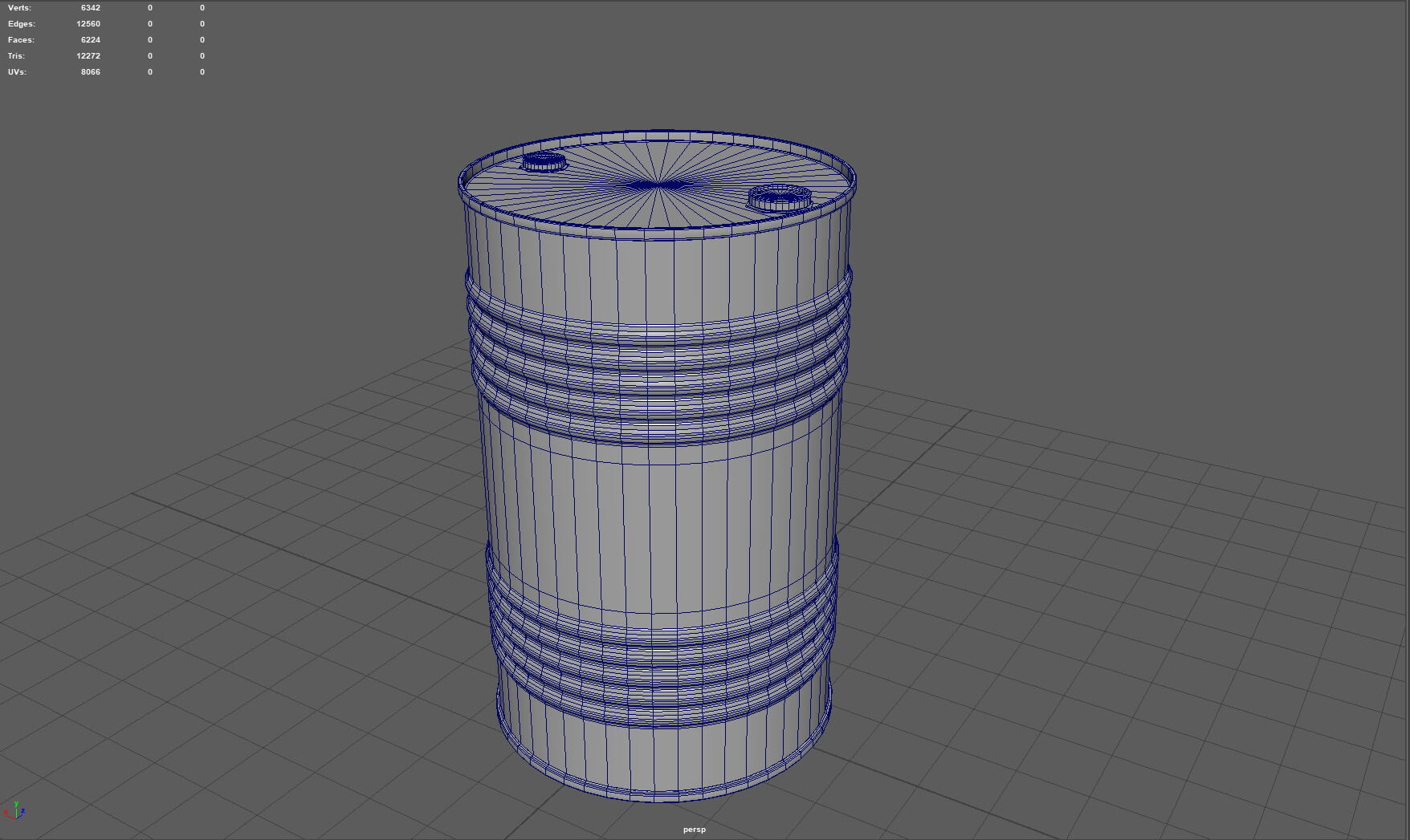 Oil Barrel - 3D Model by sanchiesp
