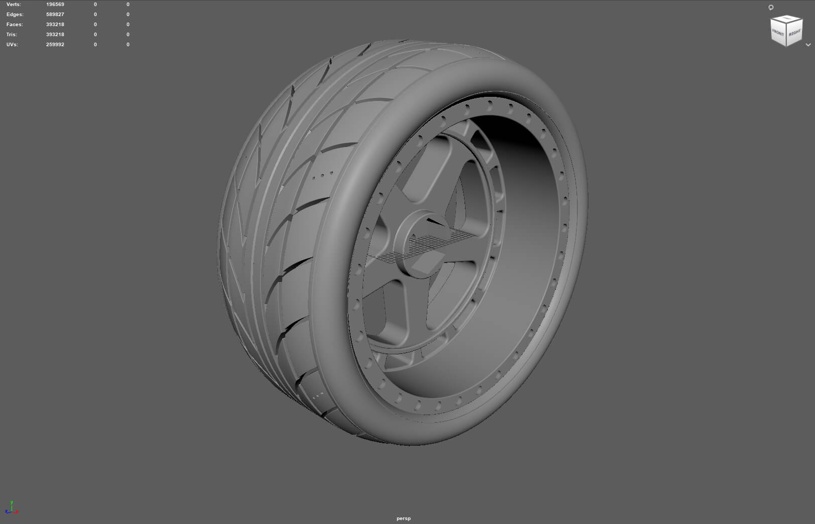 One-Piece 3D Printable Racing Wheel with Integrated Tire 5 by sanchiesp