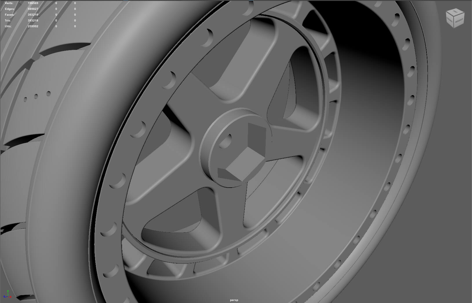 One-Piece 3D Printable Racing Wheel with Integrated Tire 5 by sanchiesp