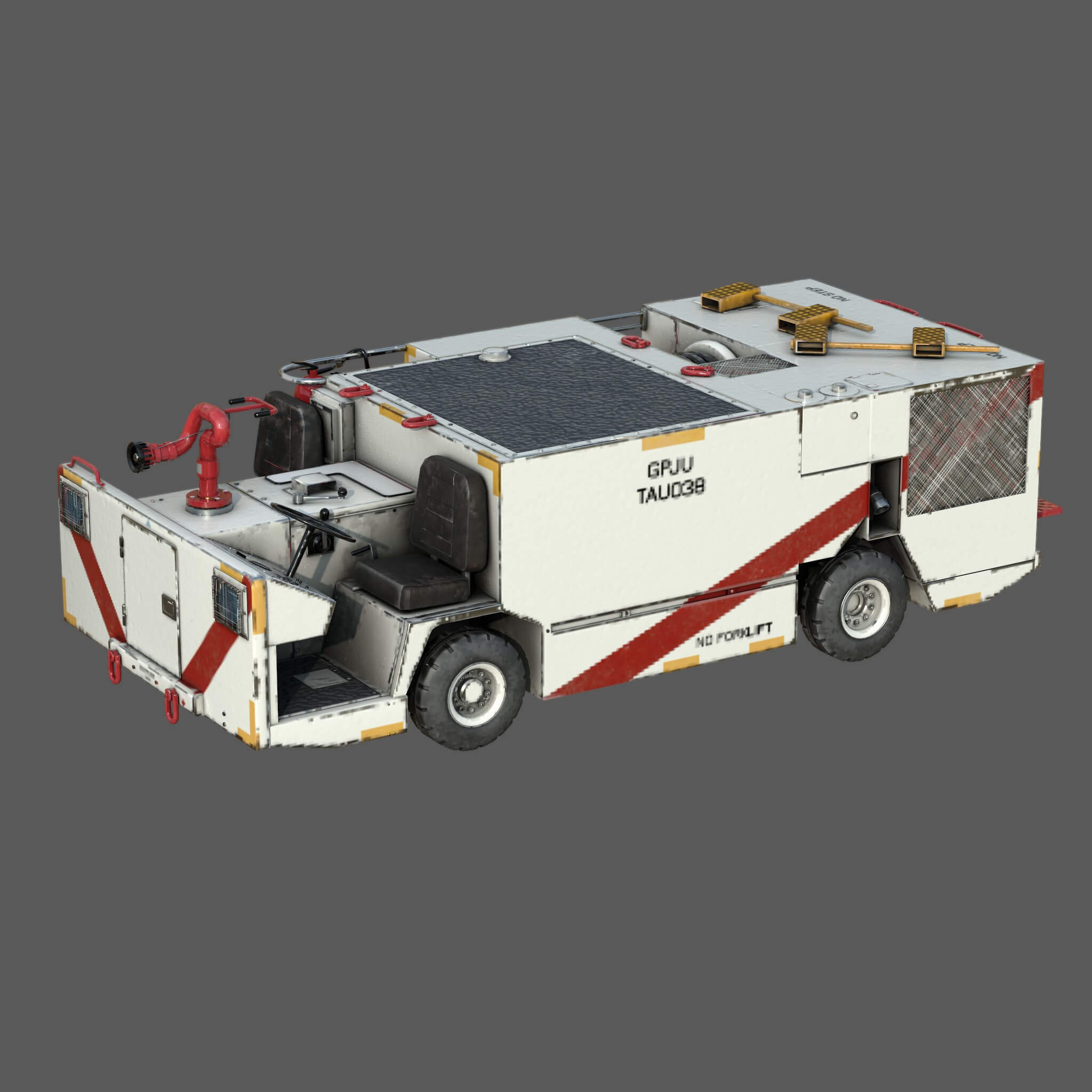 P25 Fire Engine - 3D Model by sanchiesp