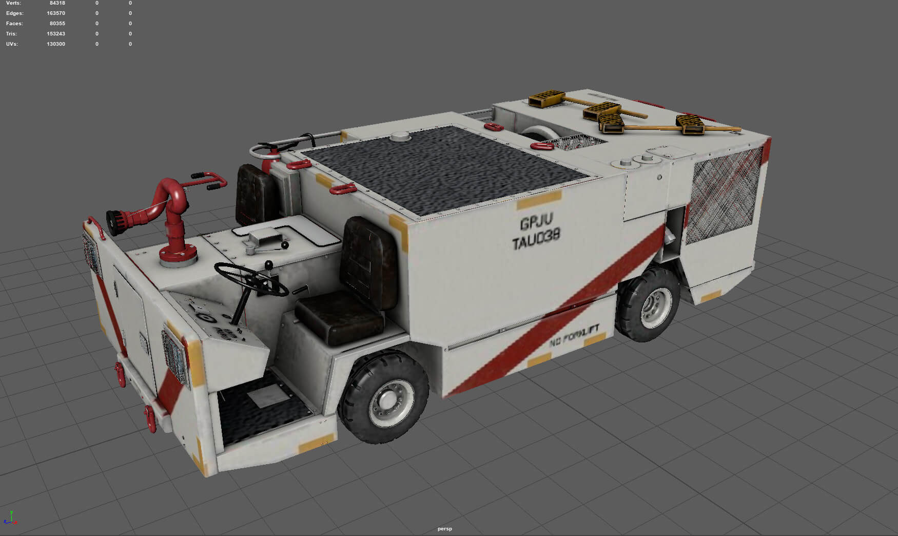 P25 Fire Engine - 3D Model by sanchiesp