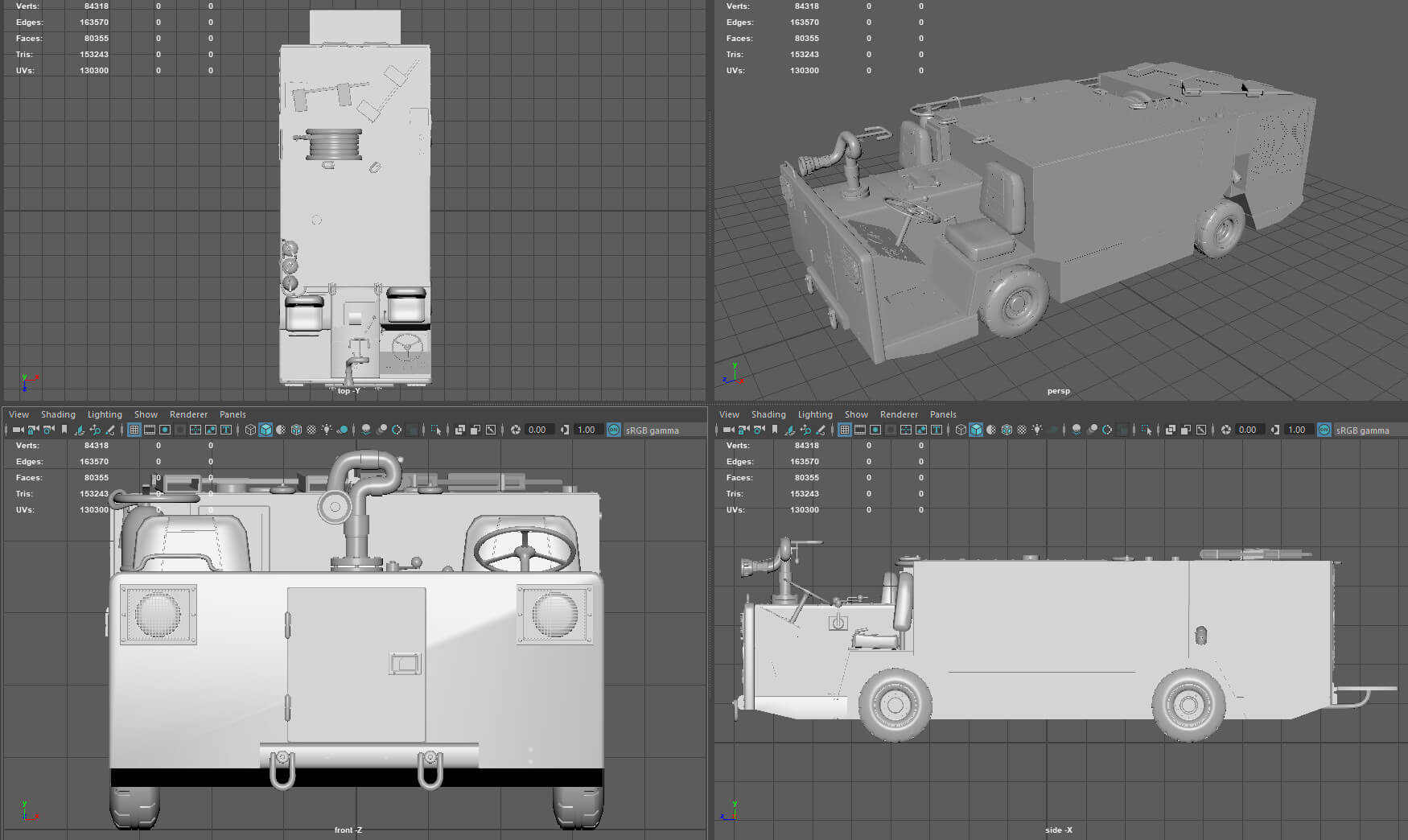 P25 Fire Engine - 3D Model by sanchiesp