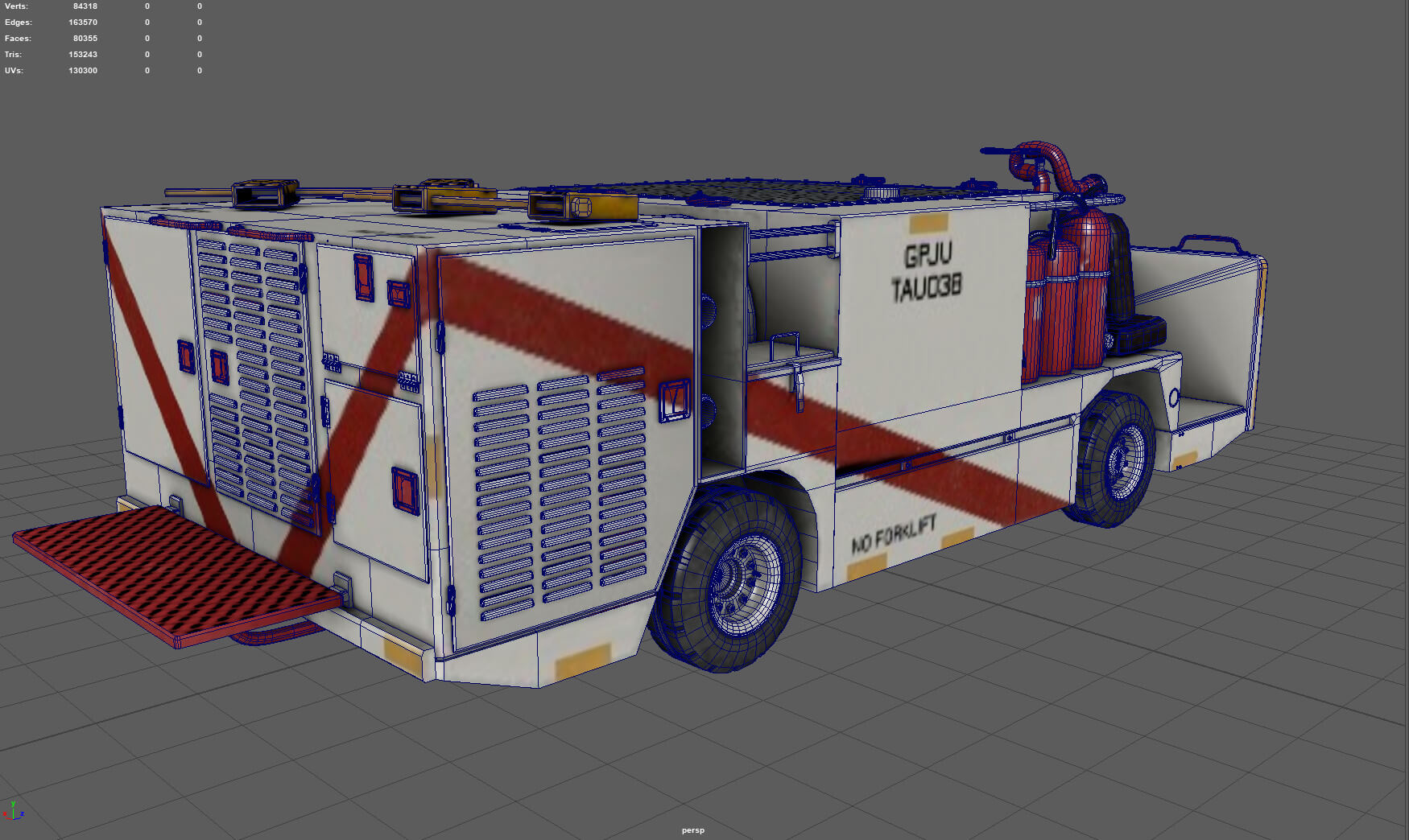 P25 Fire Engine - 3D Model by sanchiesp