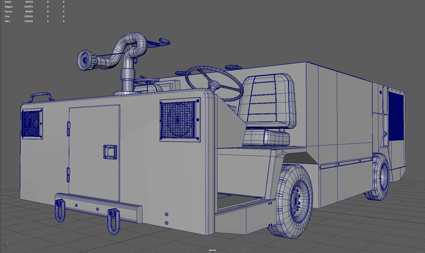 P25 Fire Engine - 3D Model by sanchiesp
