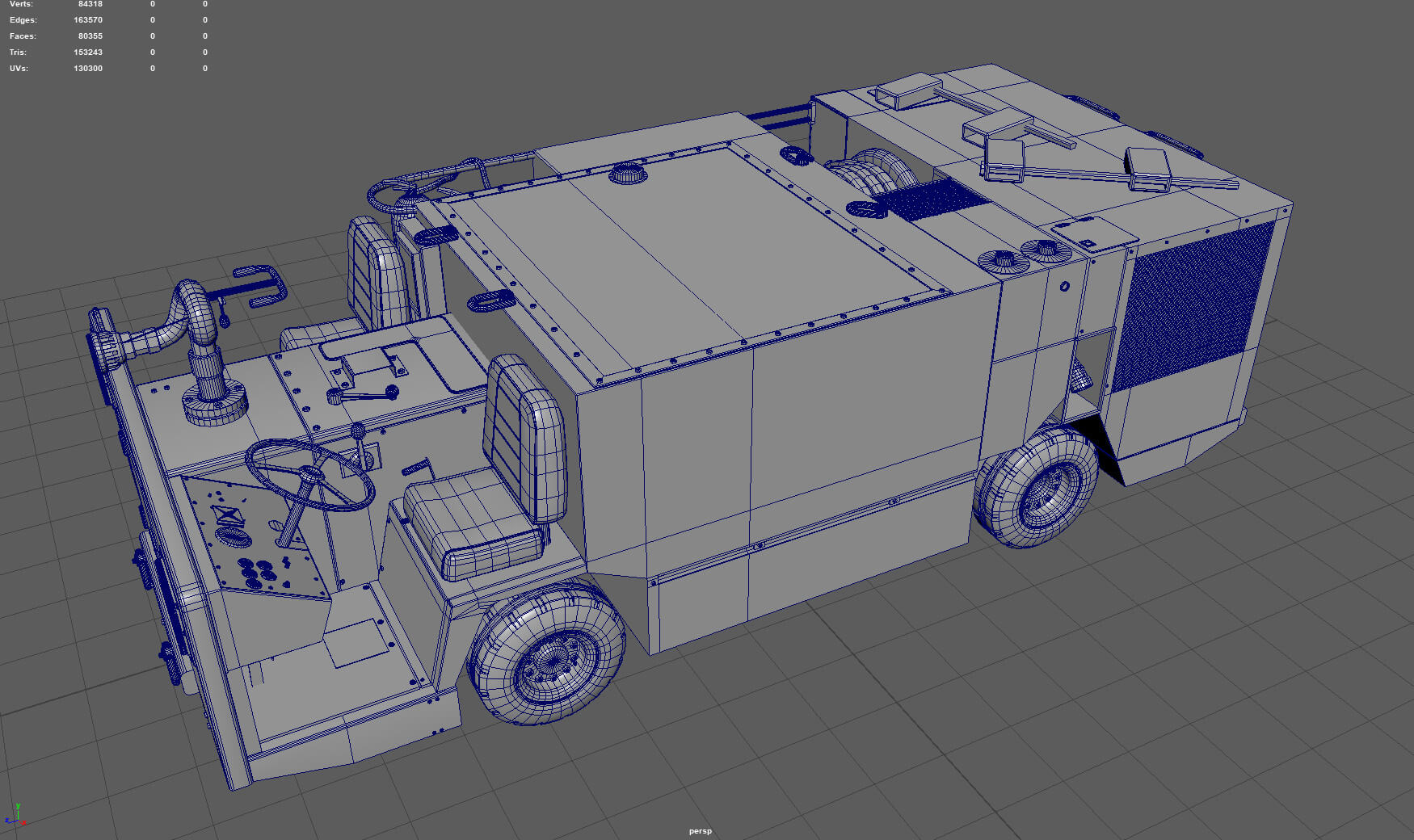 P25 Fire Engine - 3D Model by sanchiesp