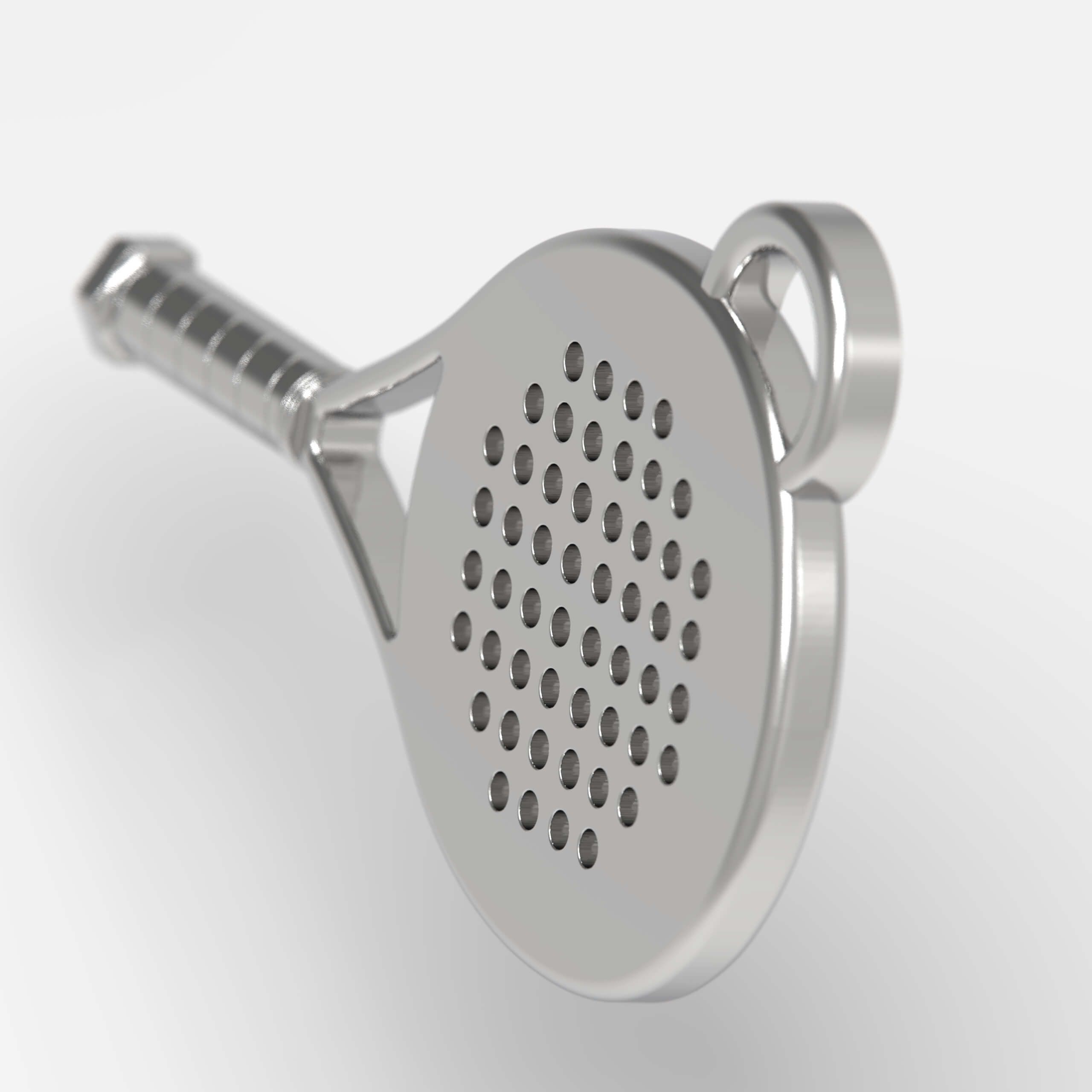 Paddle Tennis Racket Keychain 3d Print Model By Sanchiesp